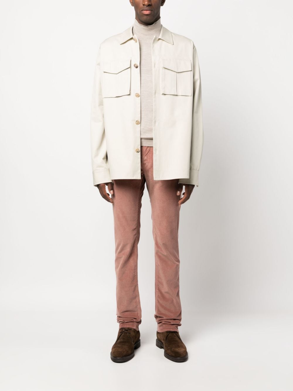 JACOB COHEN Jacob Cohën Mid-Rise Slim-Fit Corduroy Trousers