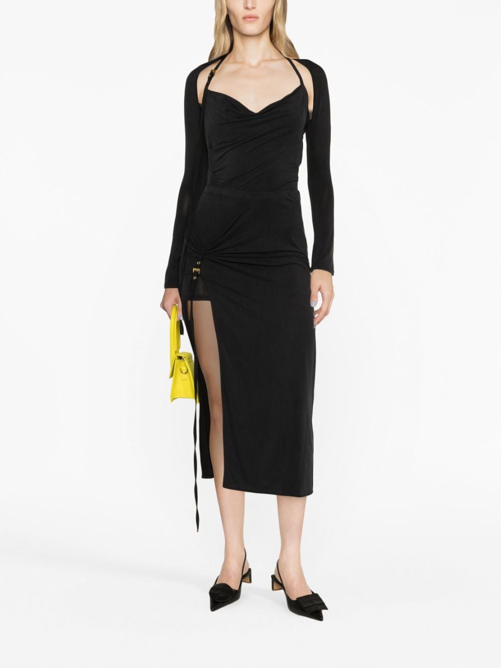 JACQUEMUS Jacquemus La Jupe Pareo Croissant Midi Skirt