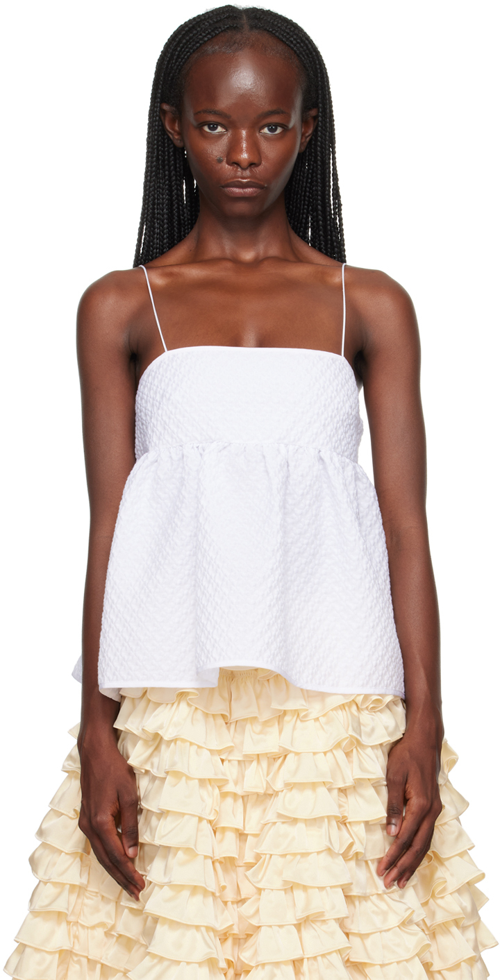 Cecilie Bahnsen Selena Camisole - White | Editorialist