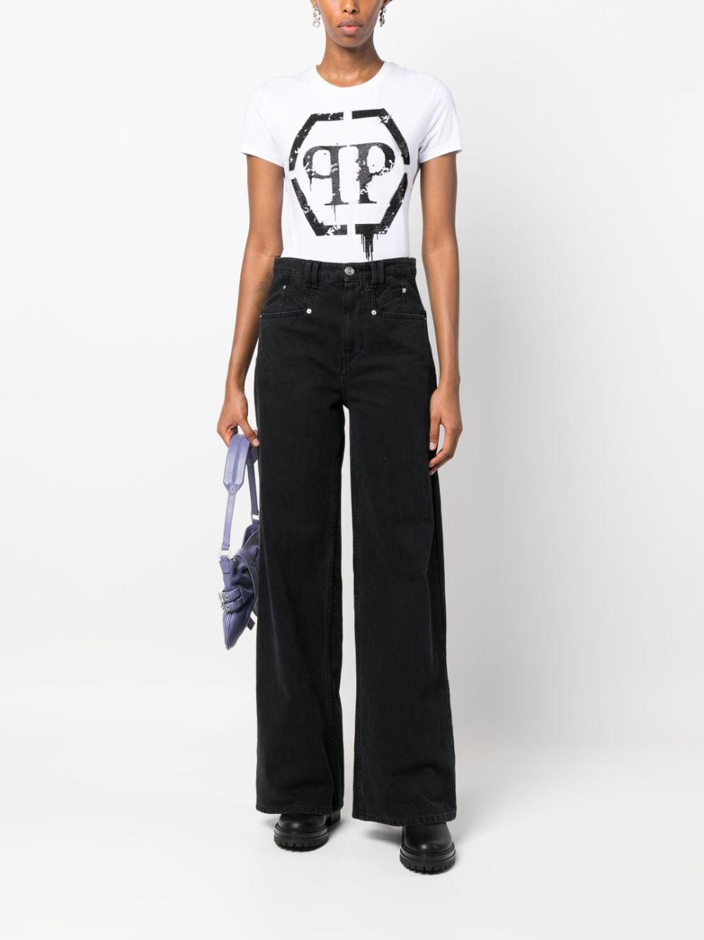 PHILIPP PLEIN Sexy Pure Fit Hexagon T-Shirt