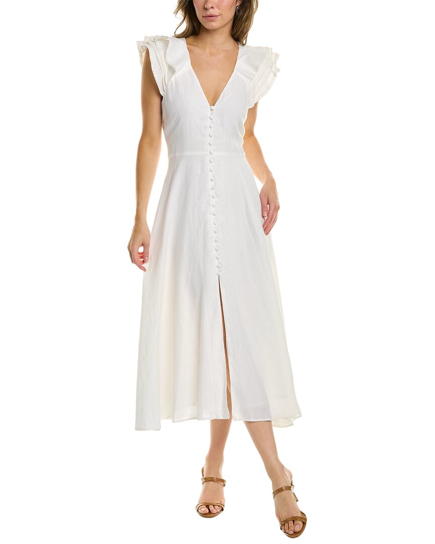 Bec & Bridge La Fontelina Linen Midi Dress In White - 70% Off | Editorialist