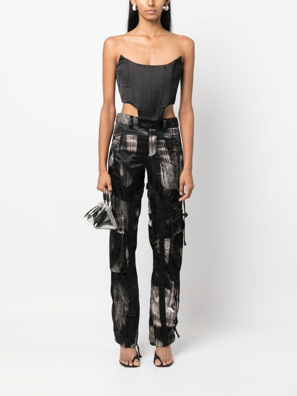 GIUSEPPE DI MORABITO Giuseppe Di Morabito Strapless Satin Corset Top