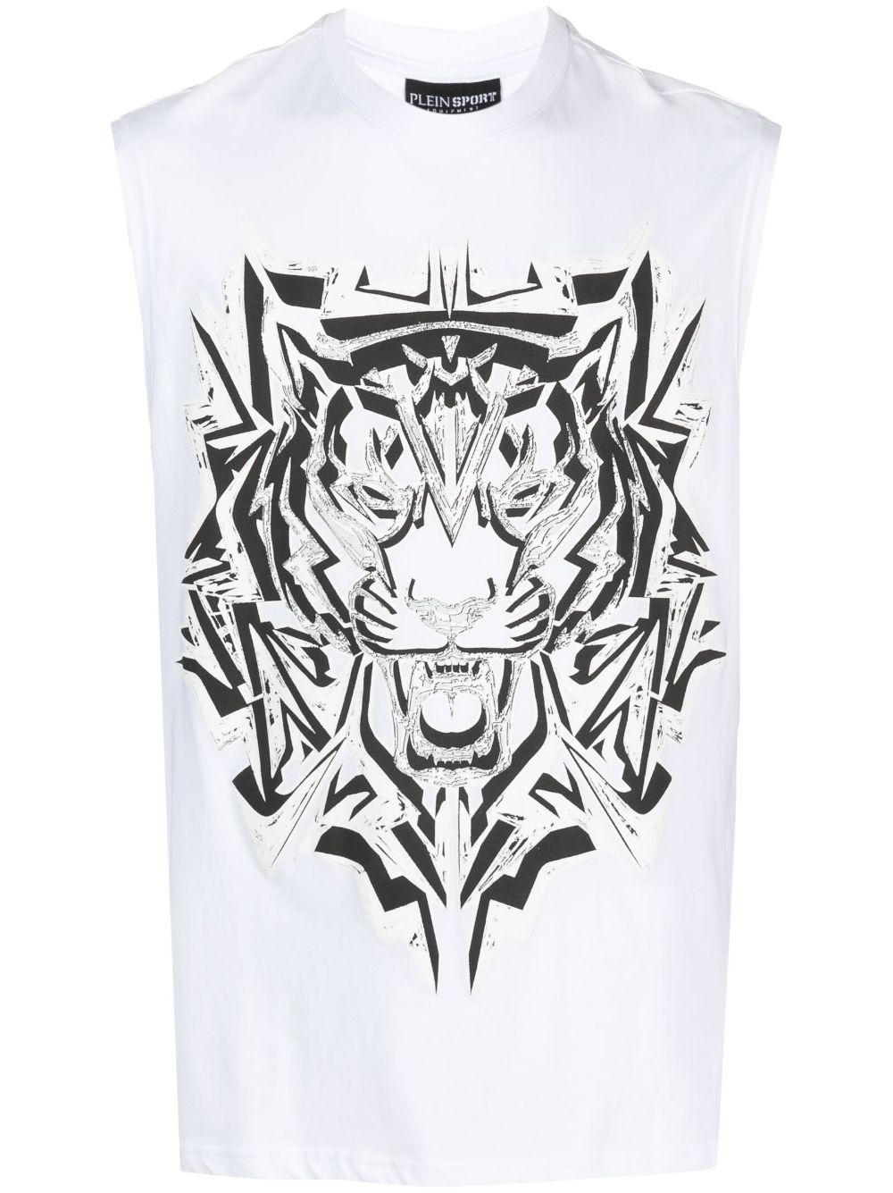 PLEIN SPORT thunder tiger cotton tank top