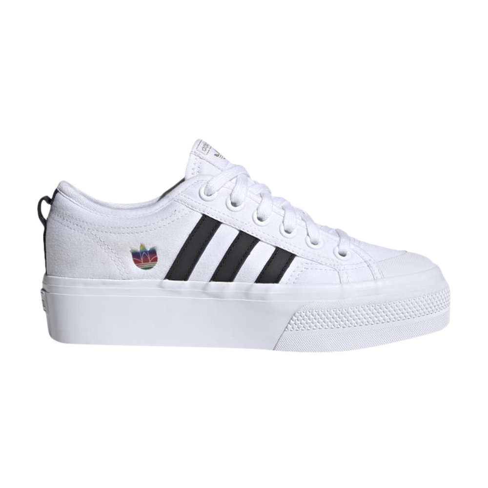 adidas gazelle silver green womens Adidas Nizza Trefoil Shoes Women's Shoes Black