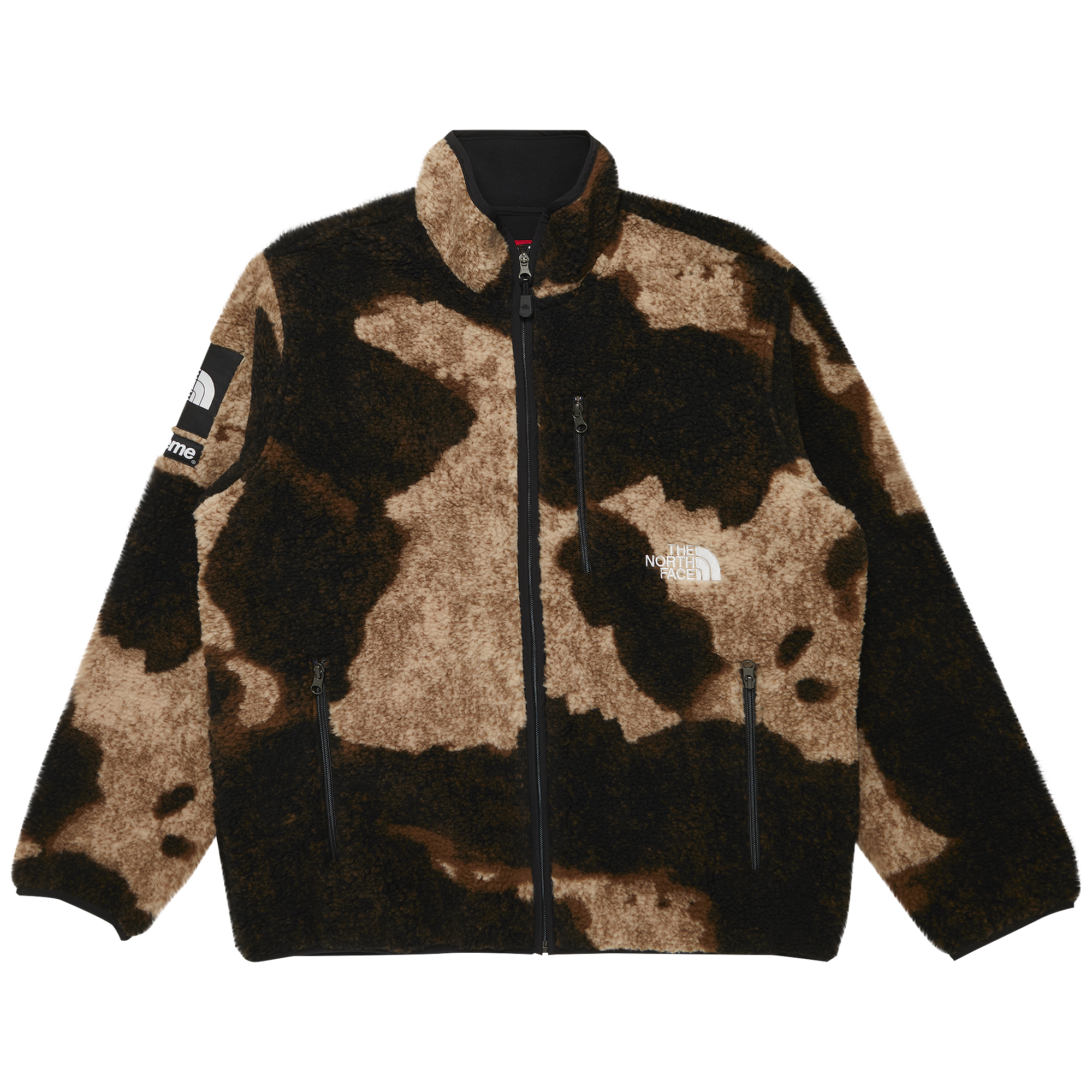 Supreme X The North Face Bleached Denim Fleece Jacket