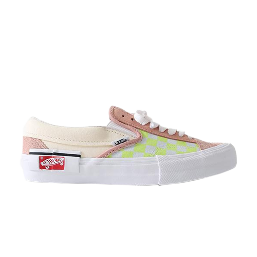 Vans Slip-On Cap Lx Deconstructed Sneakers Pink Editorialist