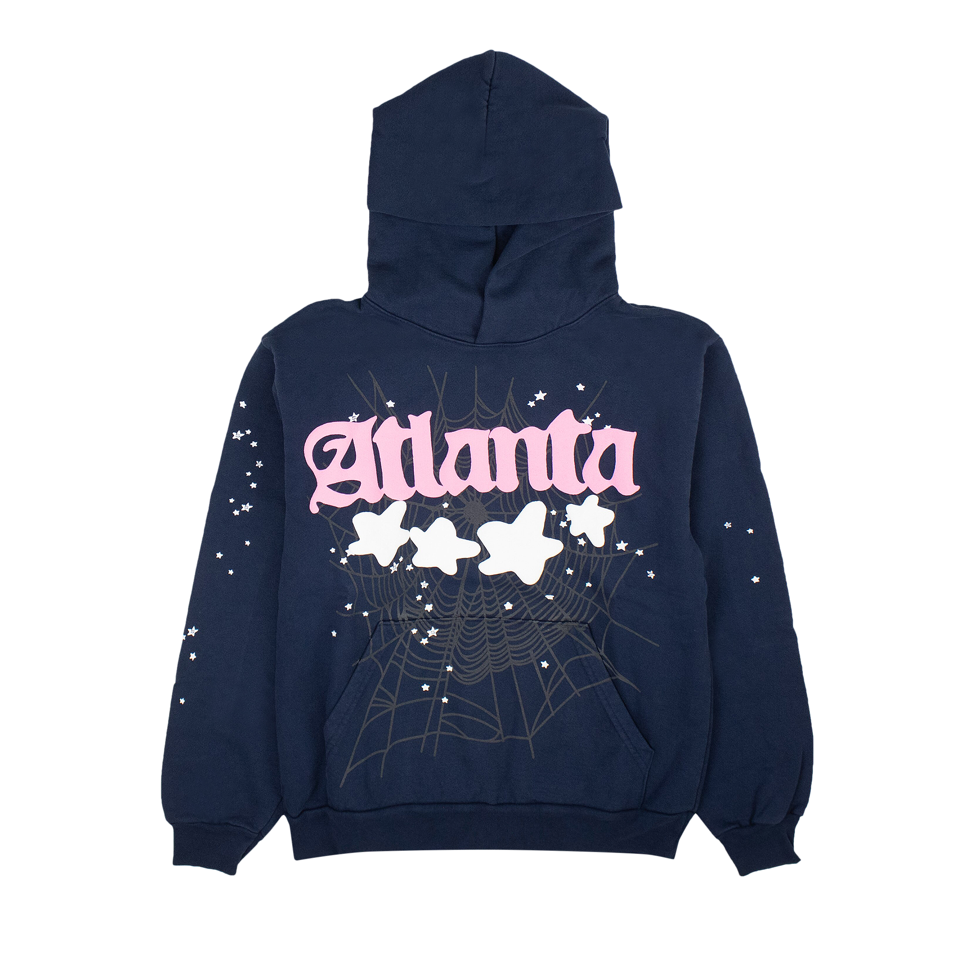 Sp5der Atlanta Printed Hoodie - Blue | Editorialist