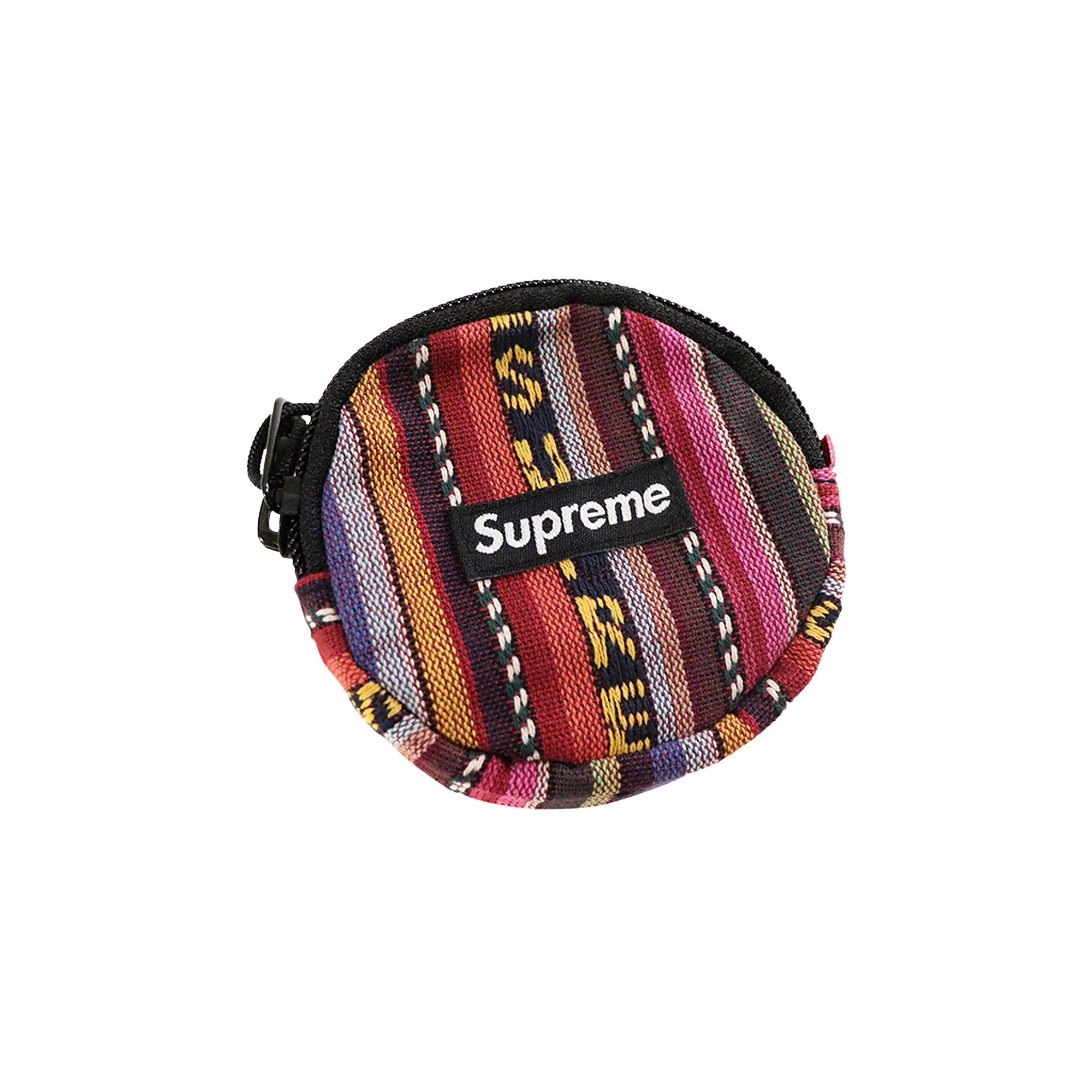 Supreme Woven Stripe Coin Pouch - Multicolor | Editorialist