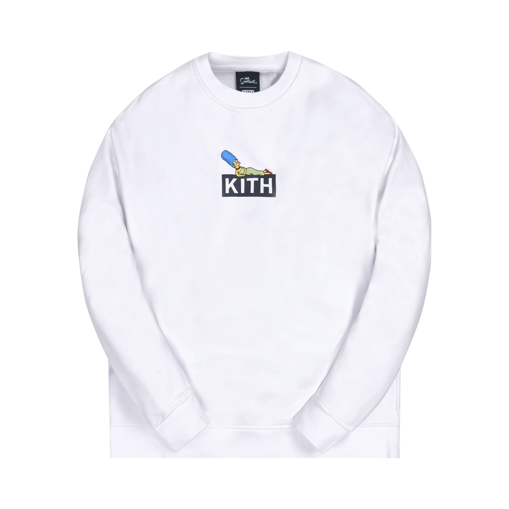 Kith For The Simpsons Marge Box Logo Crewneck - White | Editorialist