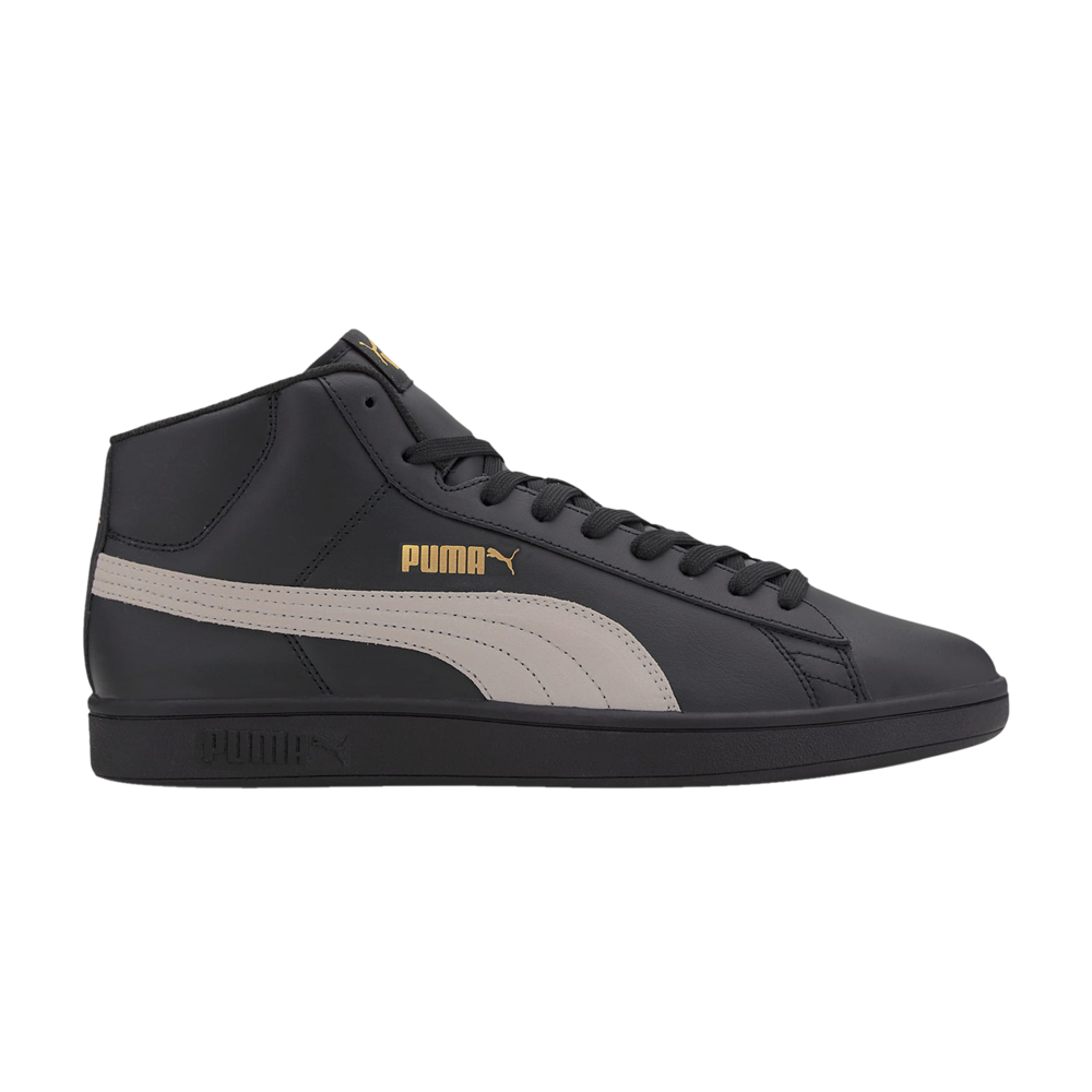Puma Smash V2 Mid Sneakers Black Editorialist