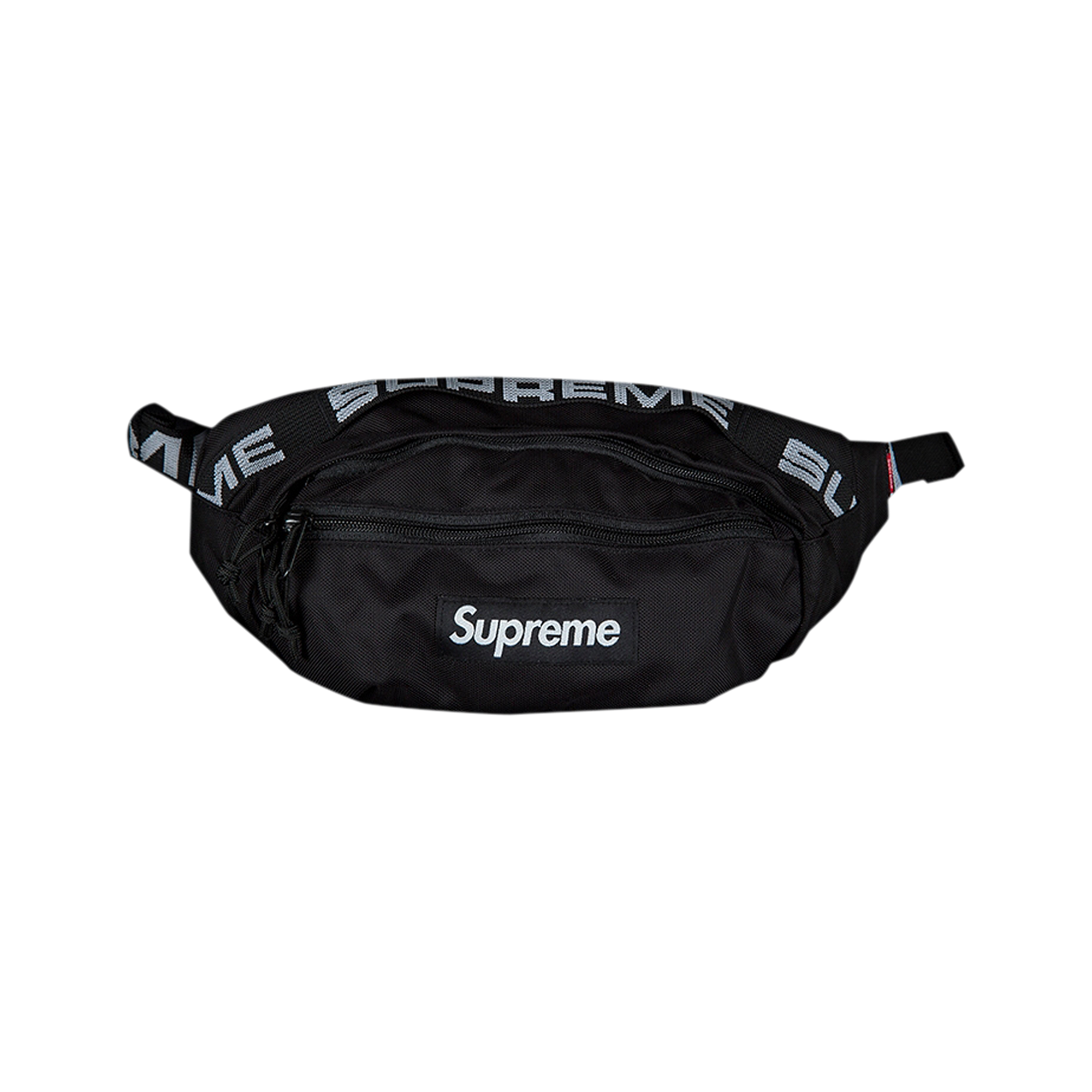 Supreme Woven Stripe Waist Bag - Black | Editorialist