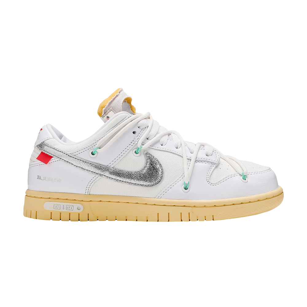 Nike Off- X Dunk Low 'Lot 49 Of 50' Sneakers - White | Editorialist