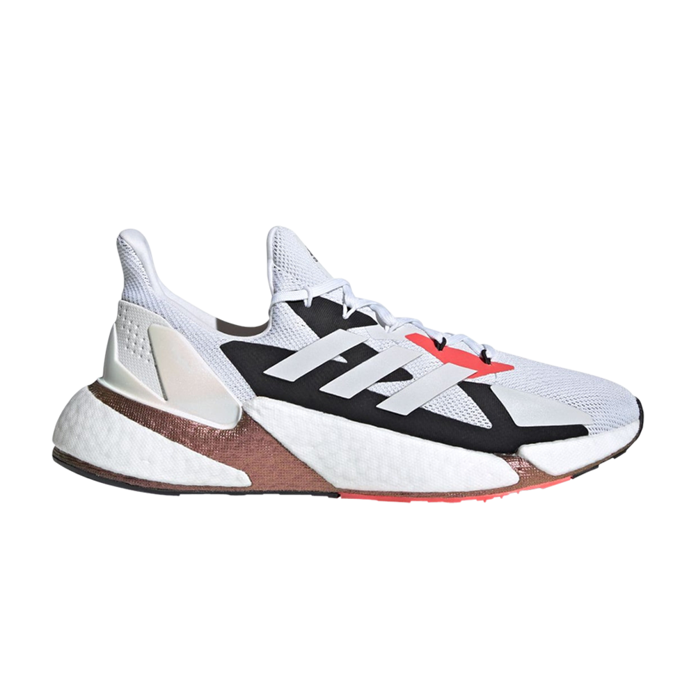 Adidas X9000l4 Boost Sneakers - White/Black/Pink | Editorialist