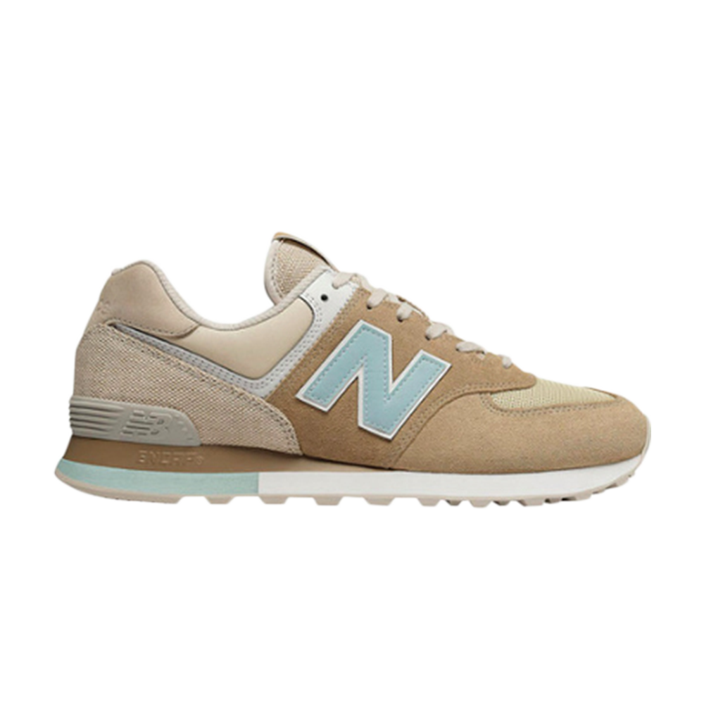 New Balance 574 Retro Surf Sneakers Tan Editorialist
