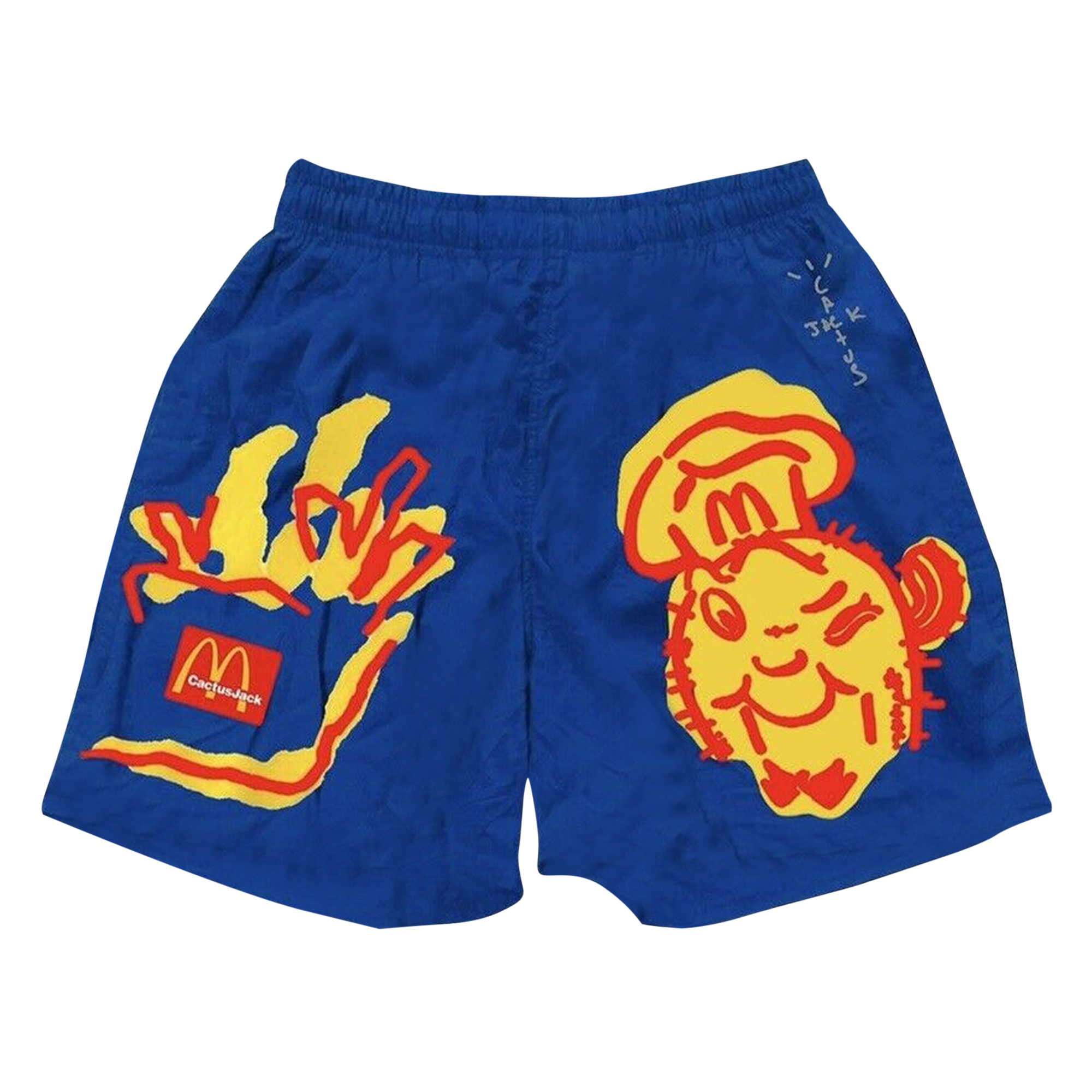 Travis Scott X Mcdonald'S Illustration Shorts - Blue | Editorialist