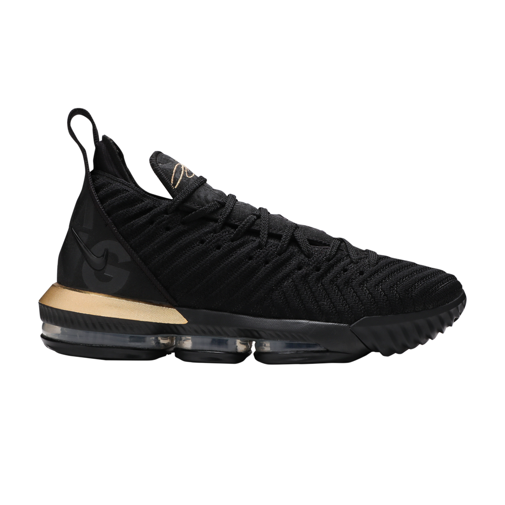 lebron 16 low black black