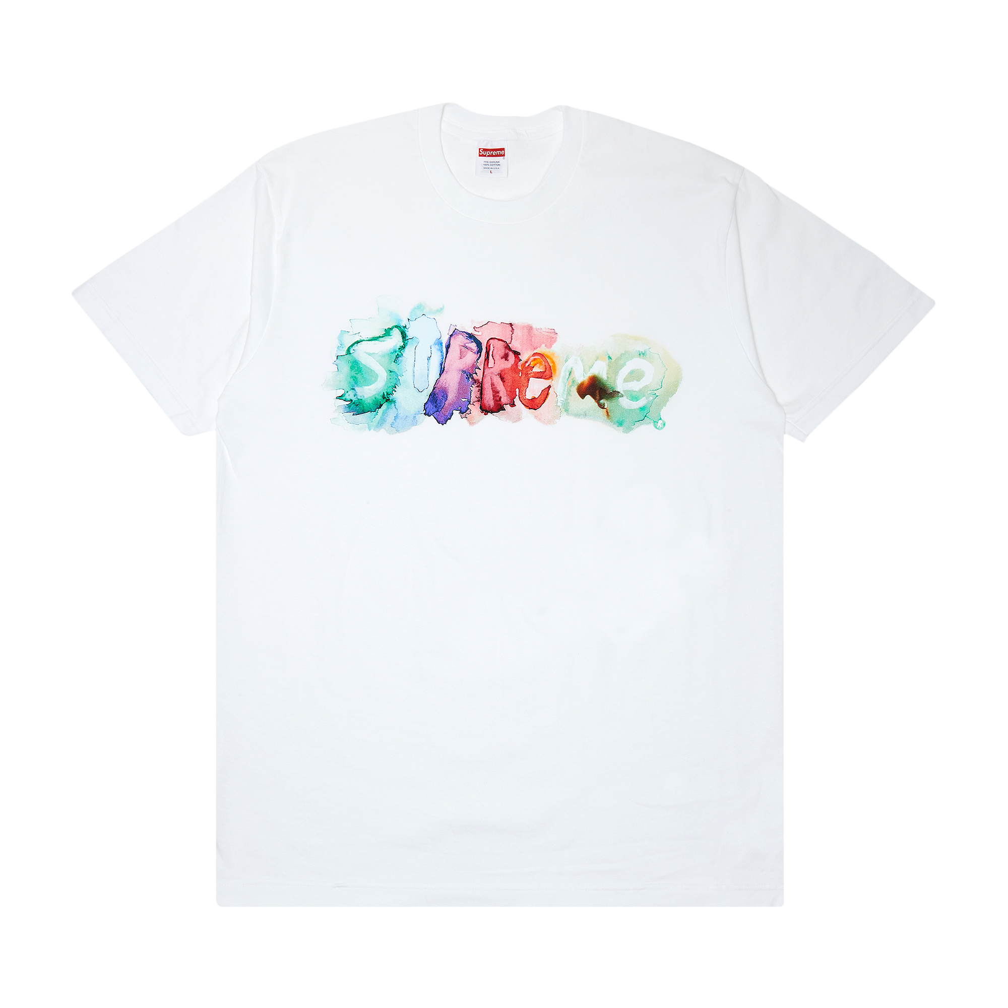 Supreme Watercolor Tee - White | Editorialist