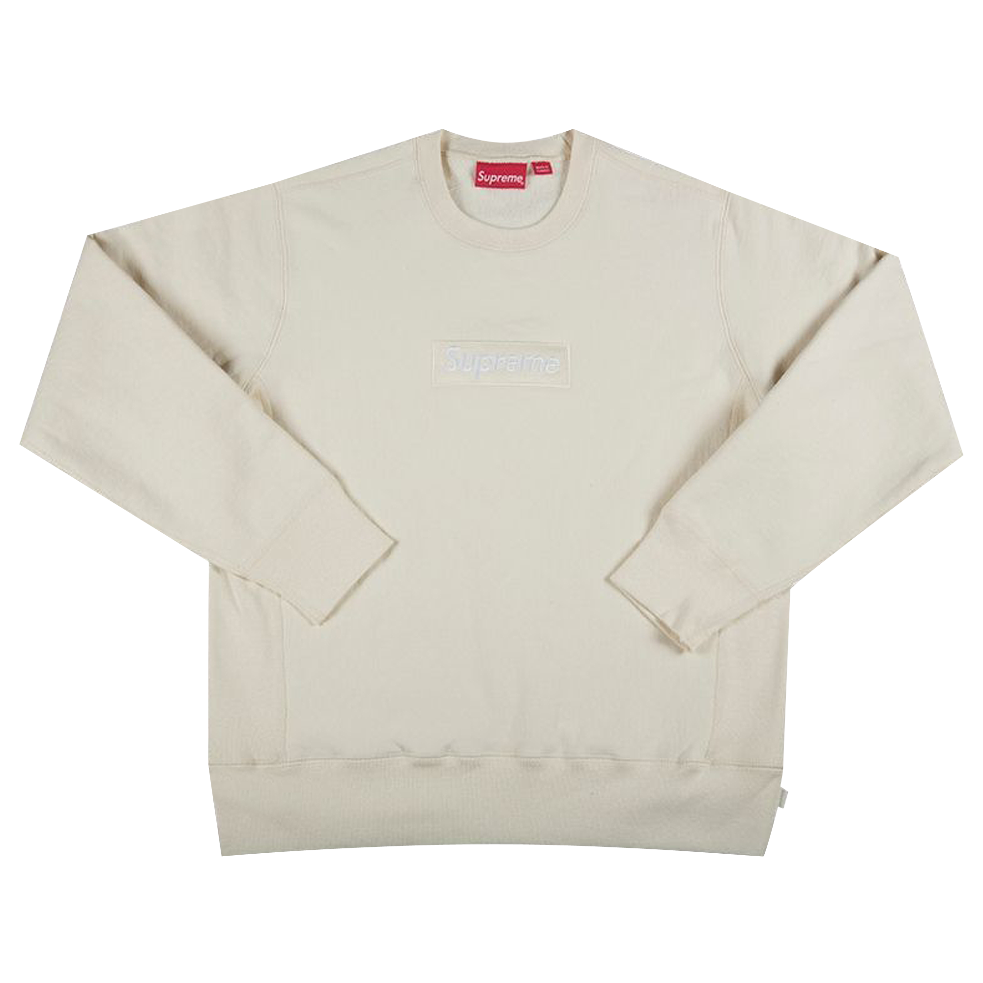 Supreme Small Box Crewneck - Tan | Editorialist