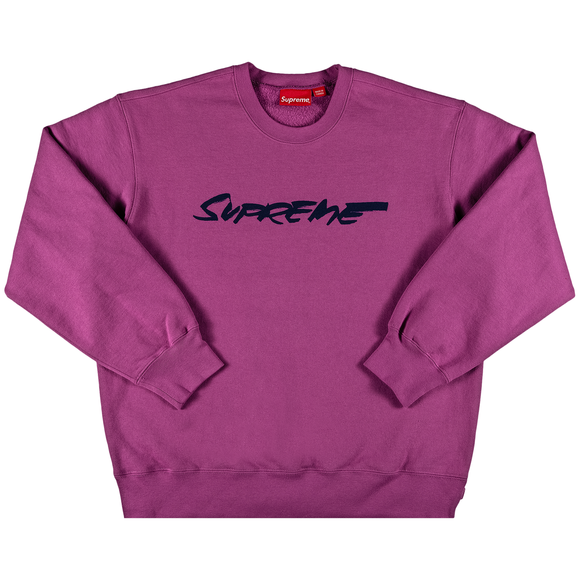 Supreme Futura Logo Crewneck - Purple | Editorialist