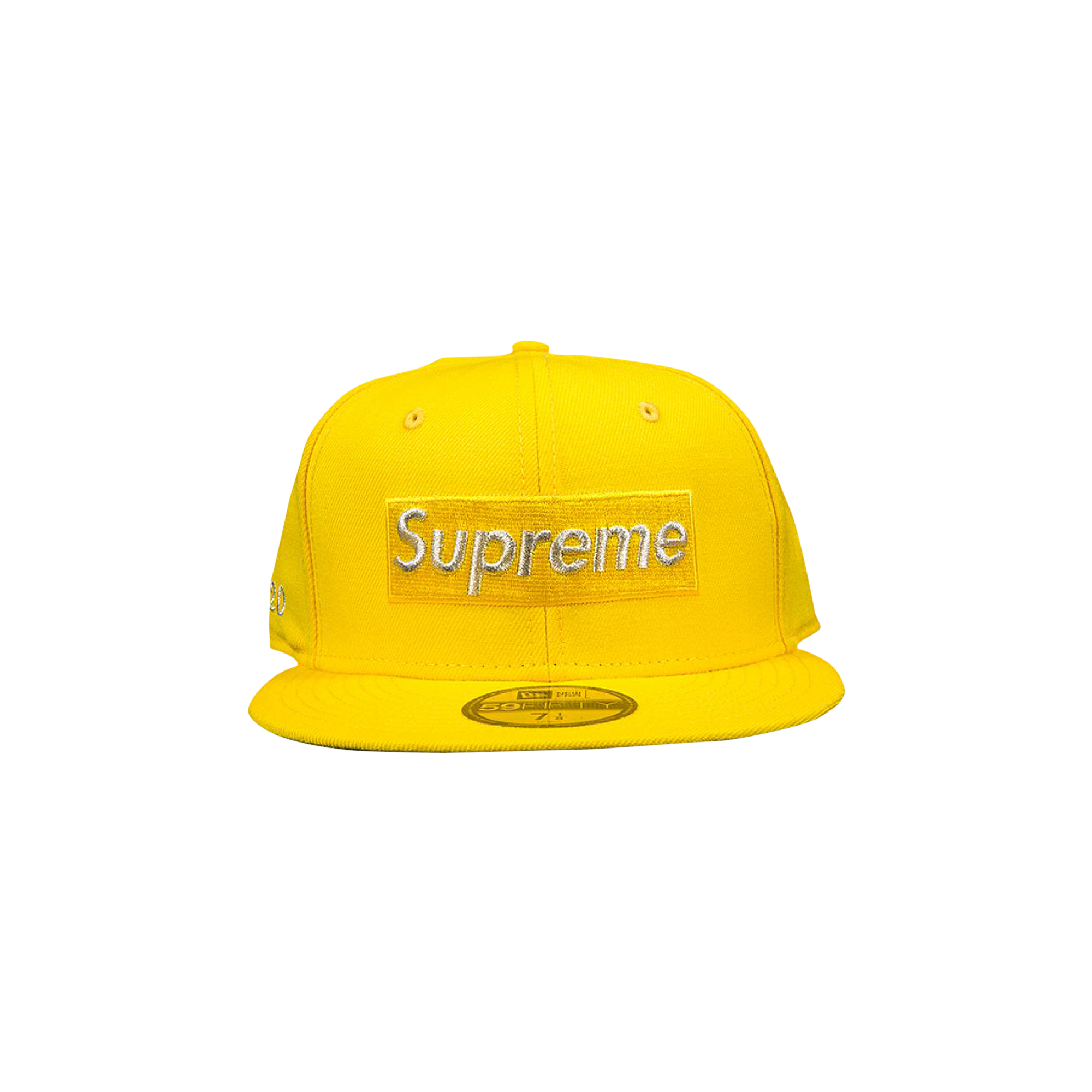Supreme 1m Metallic Box Logo New Era Cap - Yellow | Editorialist