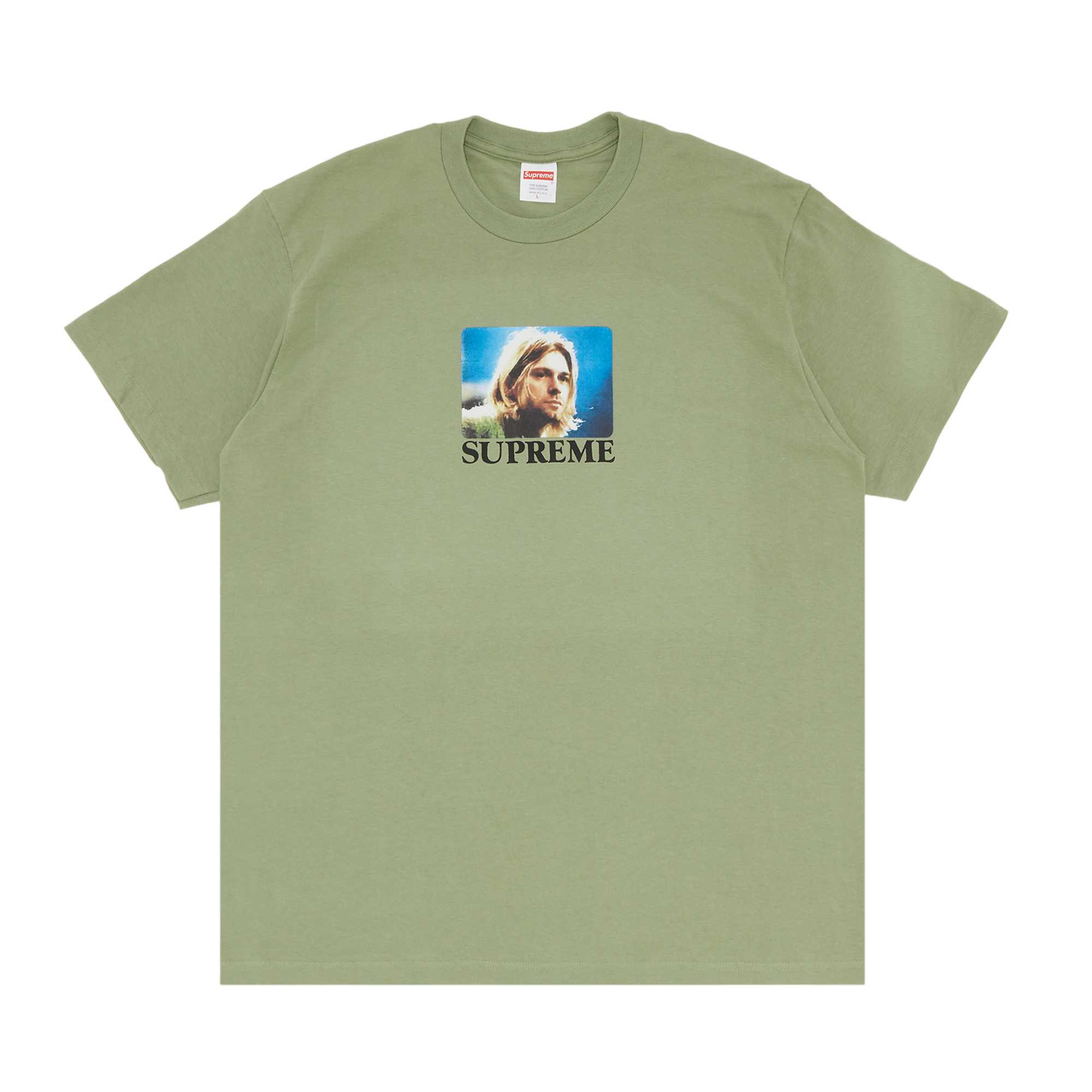 Supreme Kurt Cobain Tee 'Light Olive - Green | Editorialist