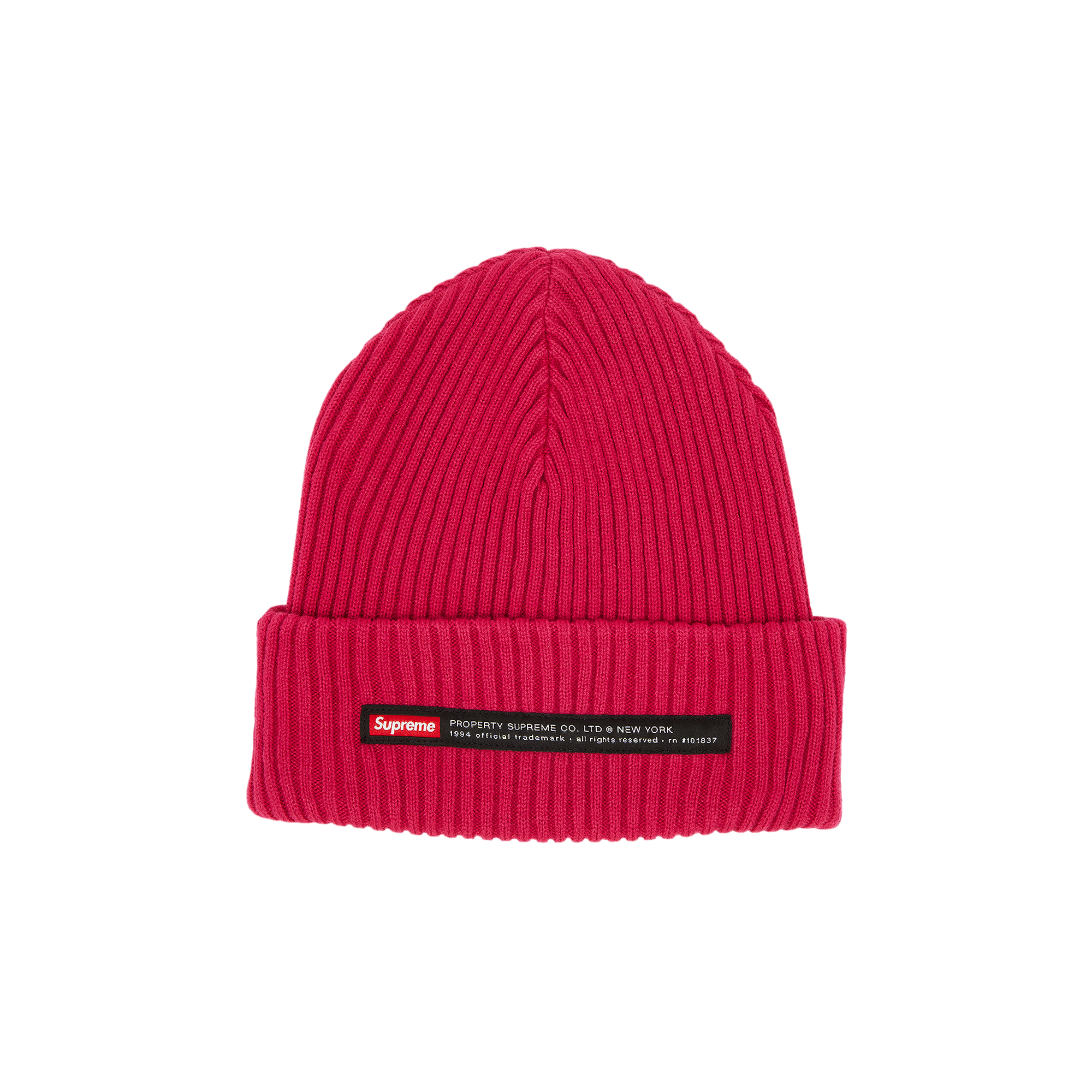 Supreme Property Label Beanie - Pink | Editorialist