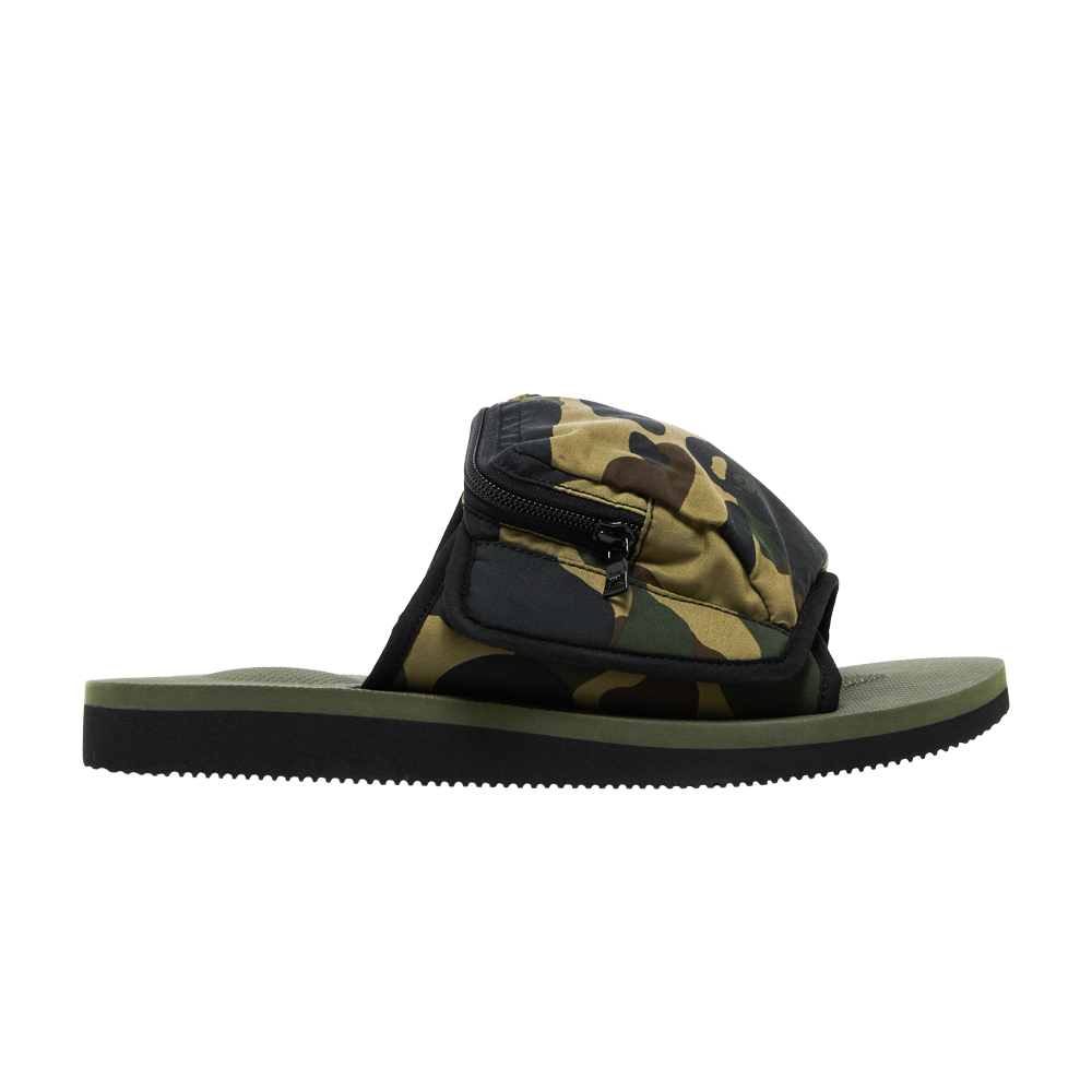 Bape Suicoke X Camo Dao Sandal Green Editorialist