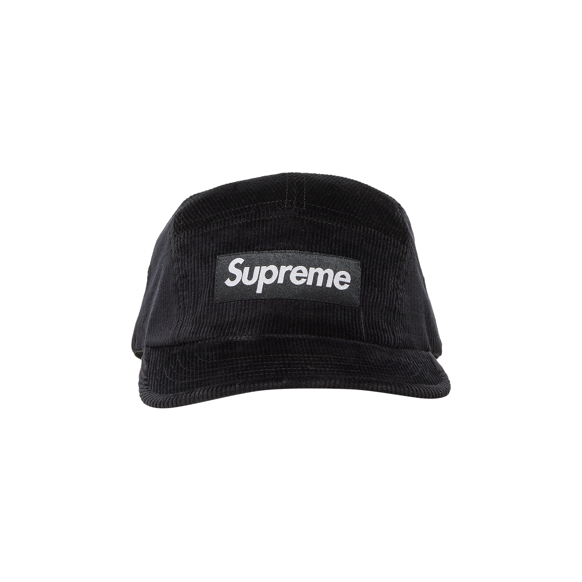 Supreme Fine Wale Corduroy Cap - Black | Editorialist