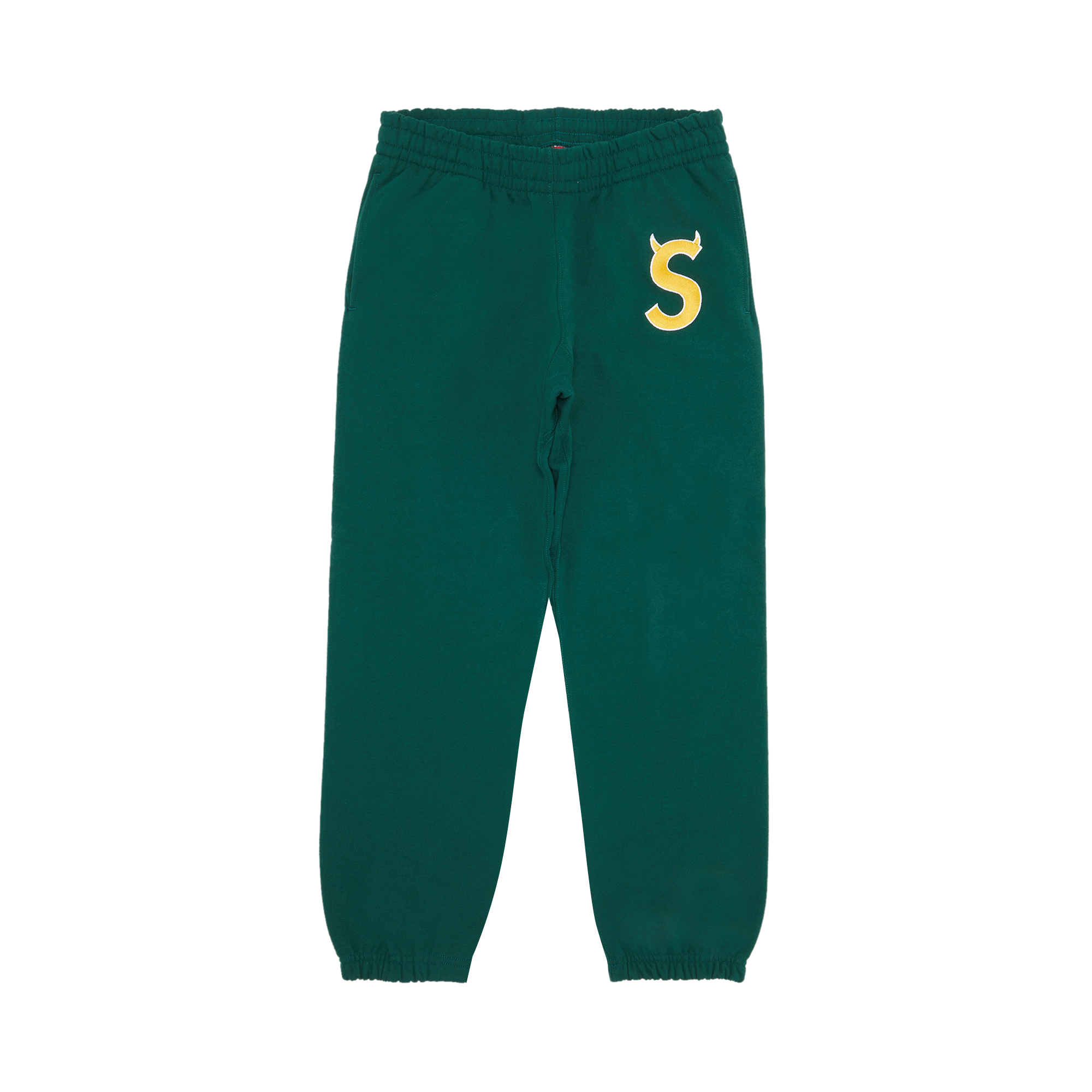 Supreme S Logo Sweatpant - Green | Editorialist