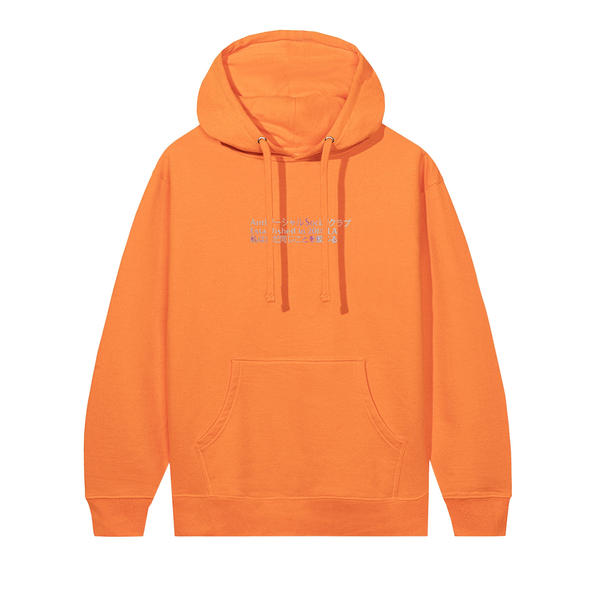 Anti Social Social Club Temporary Memory Hoodie Orange