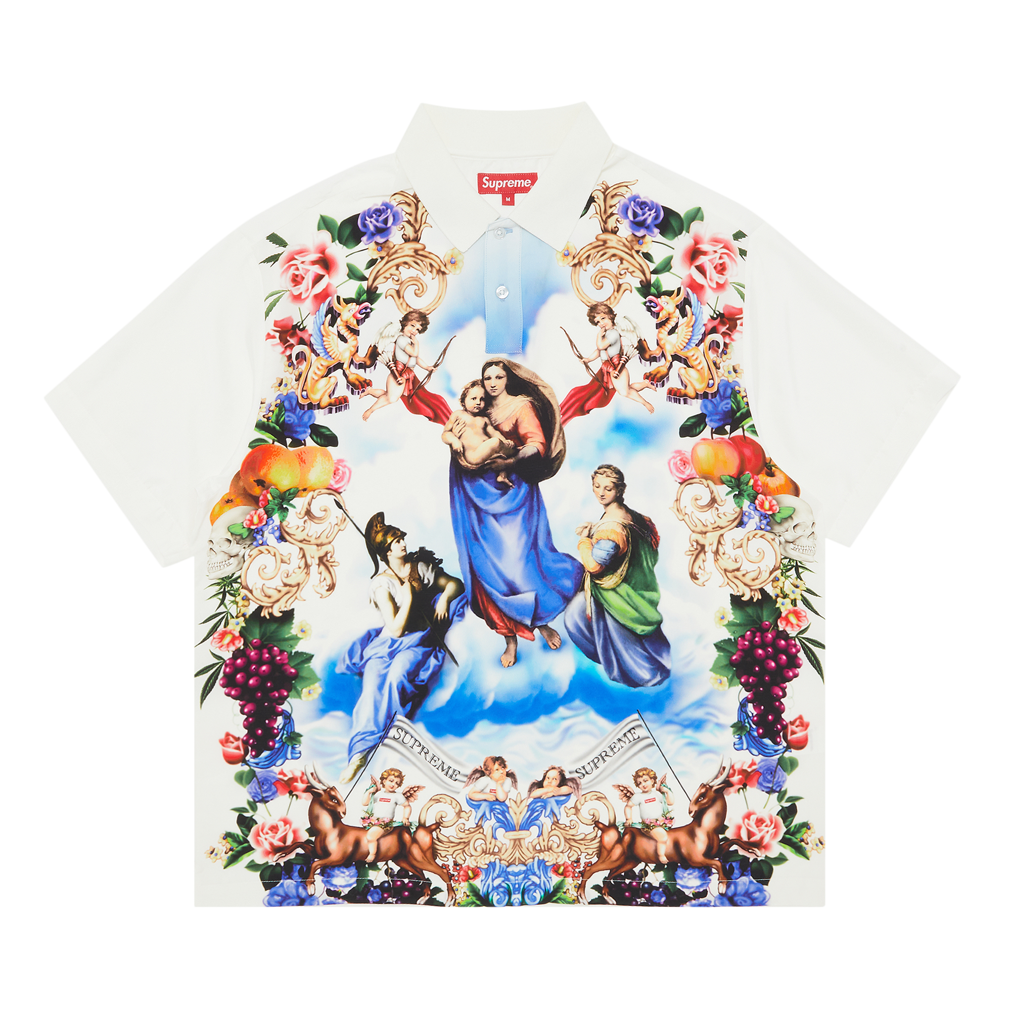 Supreme Heavenly Silk Polo - White | Editorialist