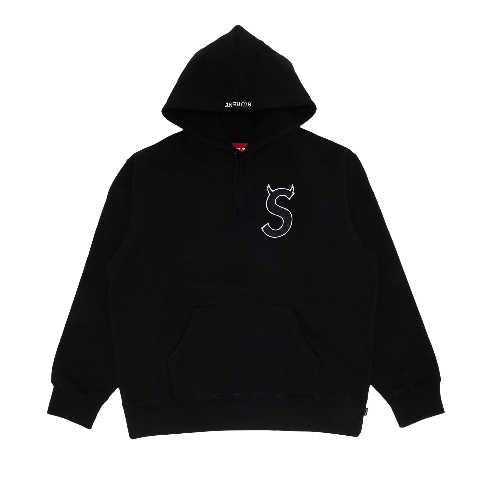 Supreme Classic Logo Hooded Sweatshirt - Black | Editorialist