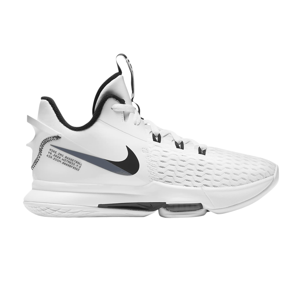 Nike Lebron Witness 5 Sneakers - White | Editorialist, image size:1000x1000