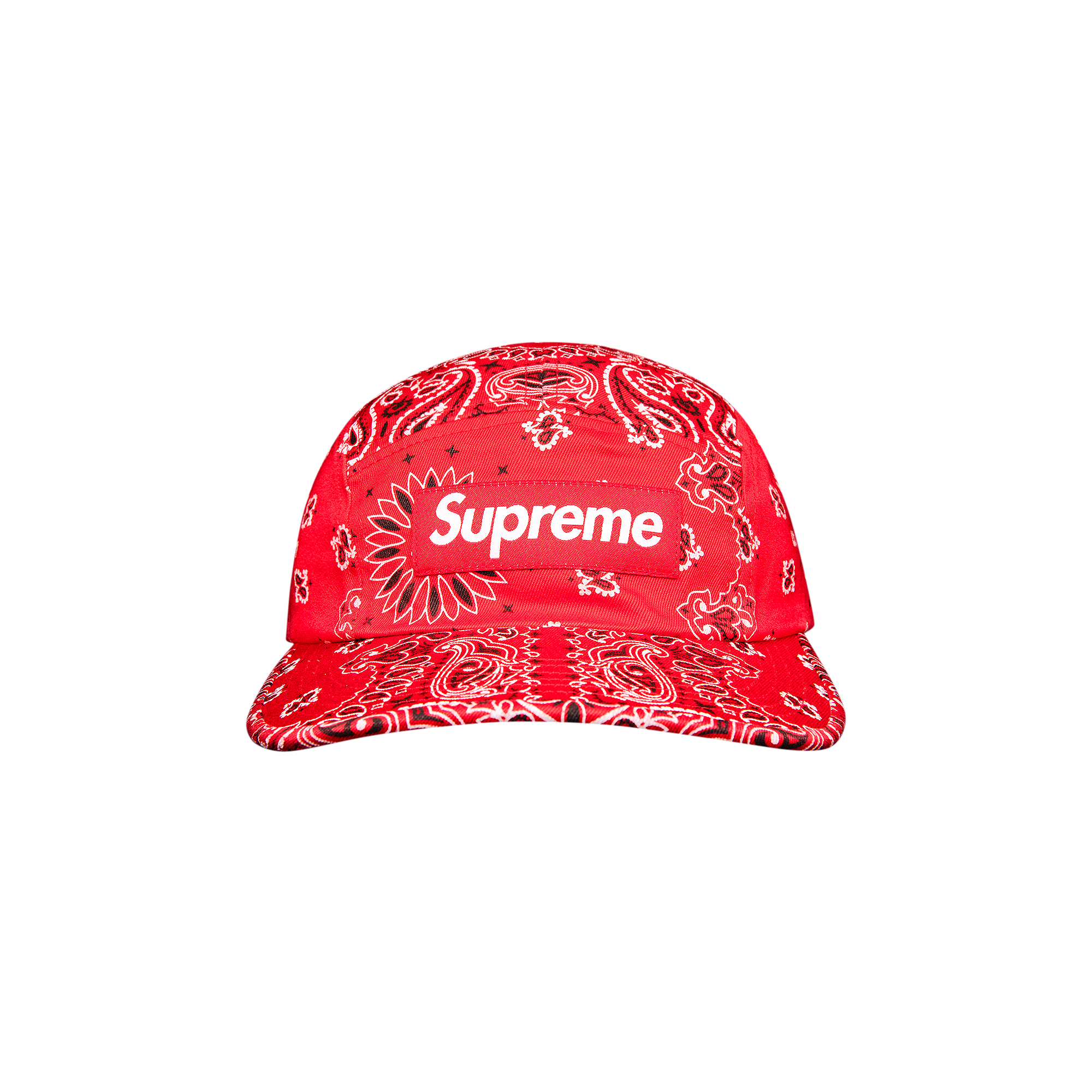 Supreme Bandana Camp Cap - Red | Editorialist