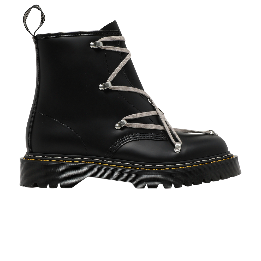 Dr. Martens Rick Owens X 1460 Bex Leather Boot In Black | Editorialist