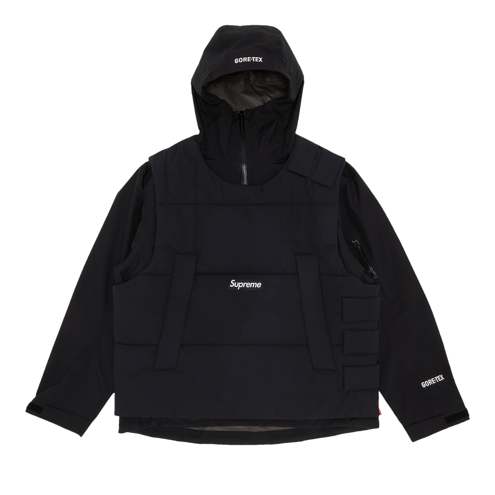 Supreme Gore-Tex Infinium Windstopper Leather Varsity Jacket