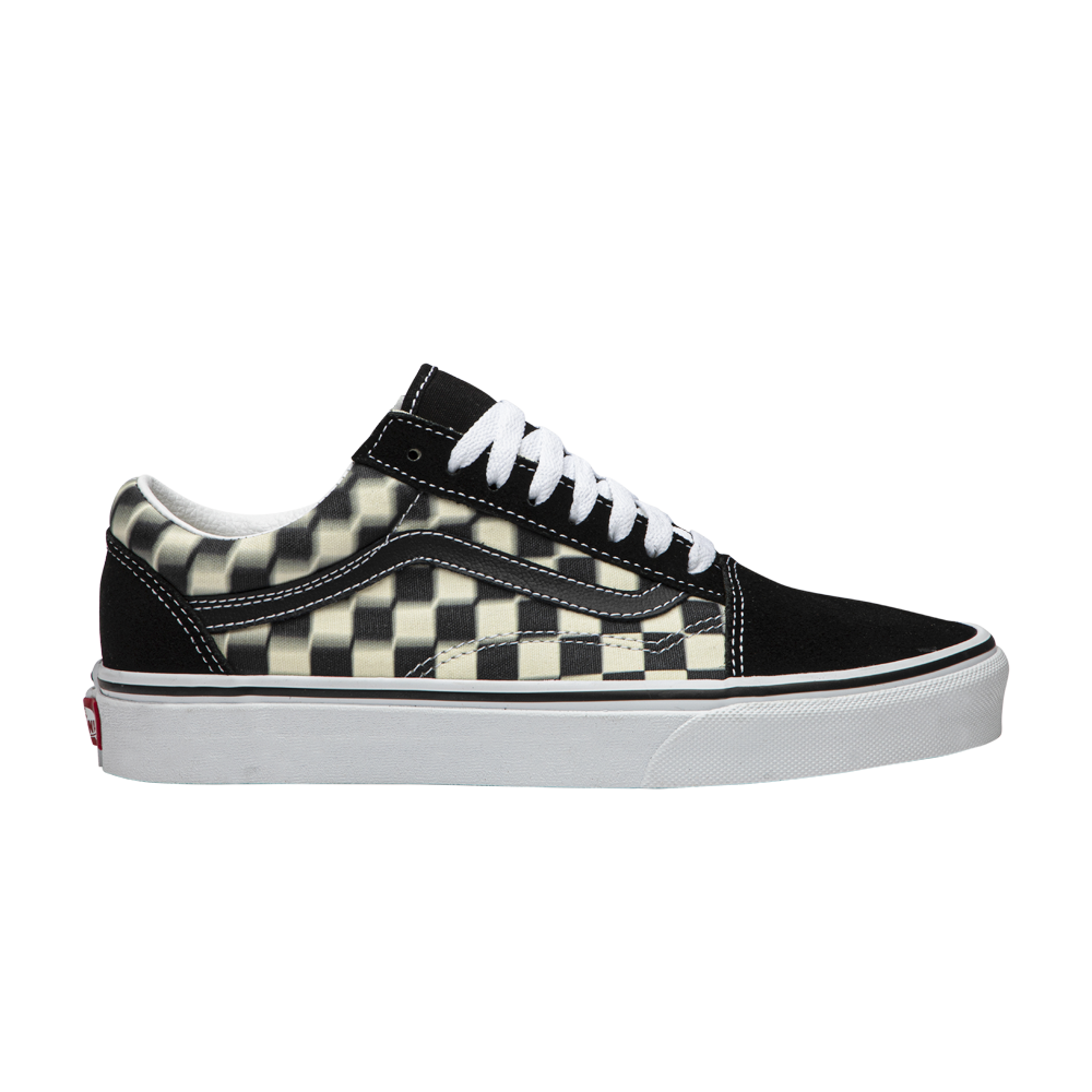 Vans Slip-On “Blur Check” in Black & Cream ~ men’s size 10 Vans | Classic Checkerboard Slip-On Black/White Shoe main image 2