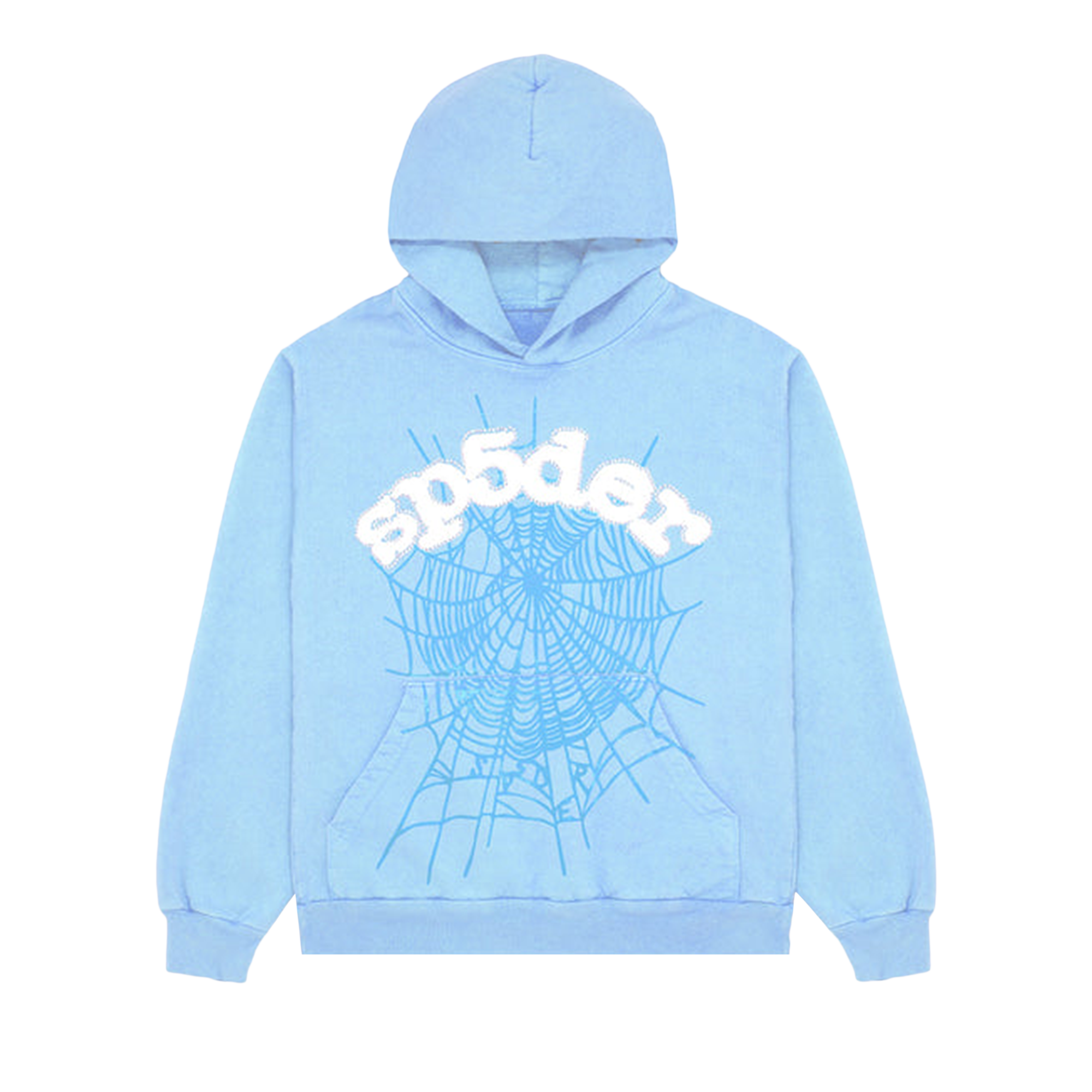 Sp5der Web Print Hoodie - Blue | Editorialist