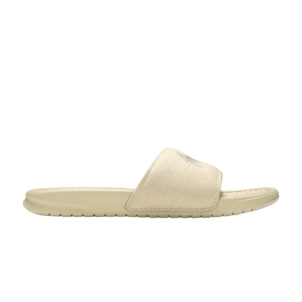 Nike Stussy X Benassi Slides - White | Editorialist