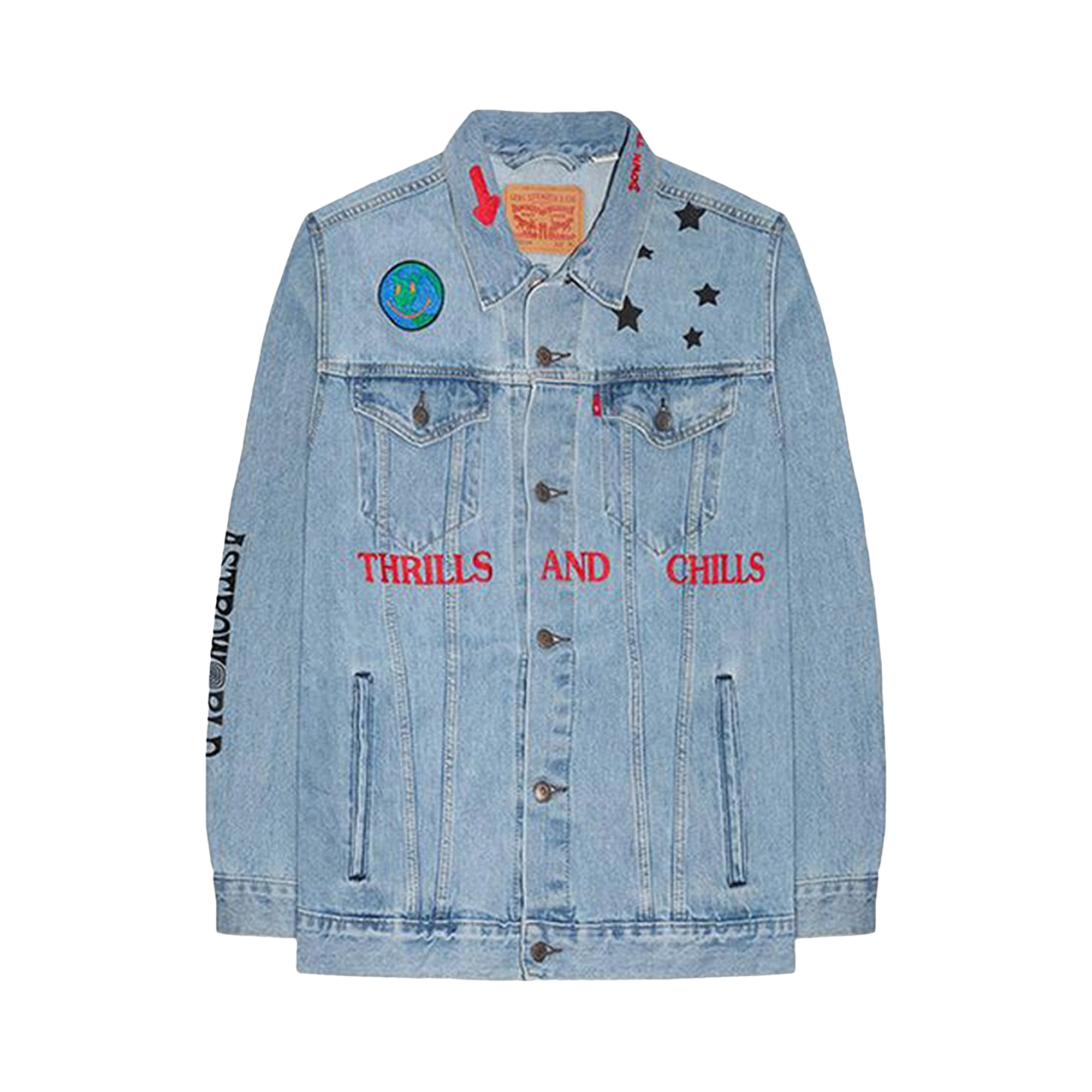 Cactus Jack By Travis Scott Astroworld X Levi'S Denim Jacket - Blue ...