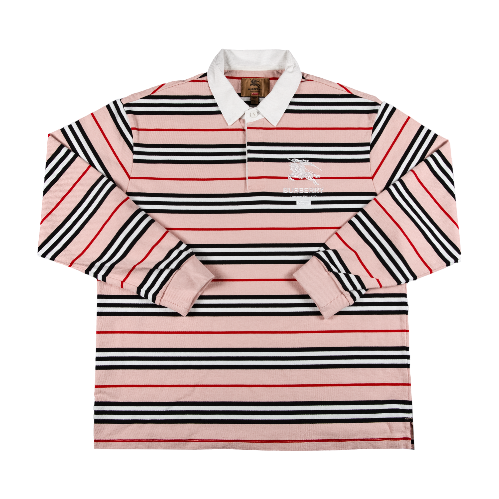 Supreme X Burberry Rugby - Pink | Editorialist