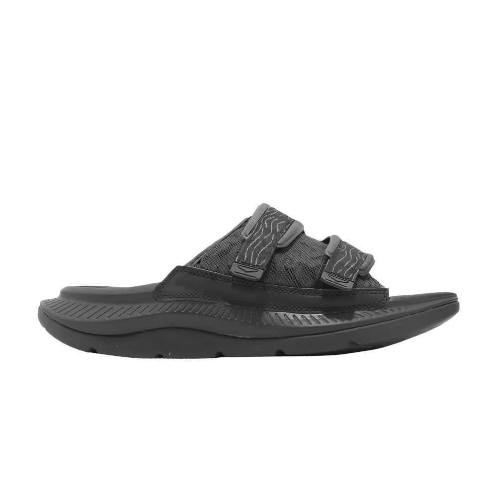 Hoka® Wtaps X Ora Luxe Slides - Black | Editorialist