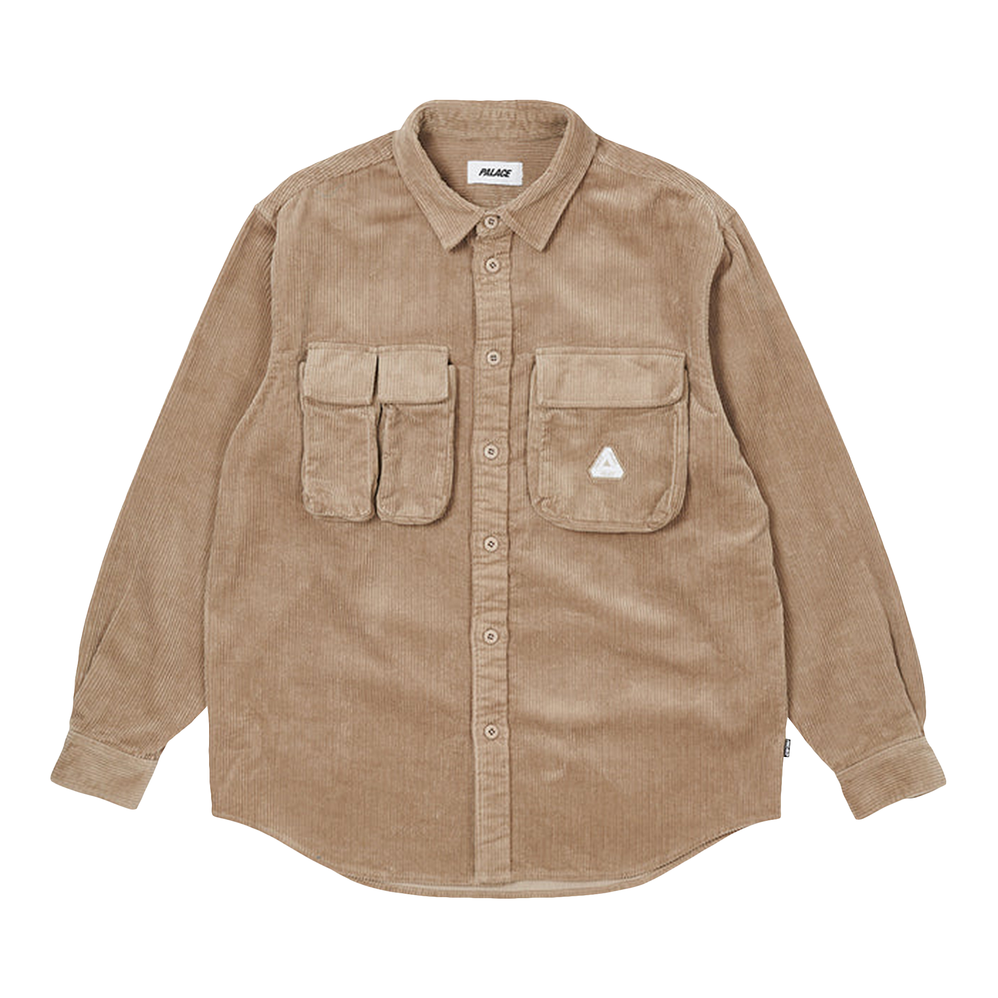 トップス PALACE CARGO CORD SHIRT STONE corduroy Palace Cargo Cord Shirt 'Stone - Brown | Editorialist