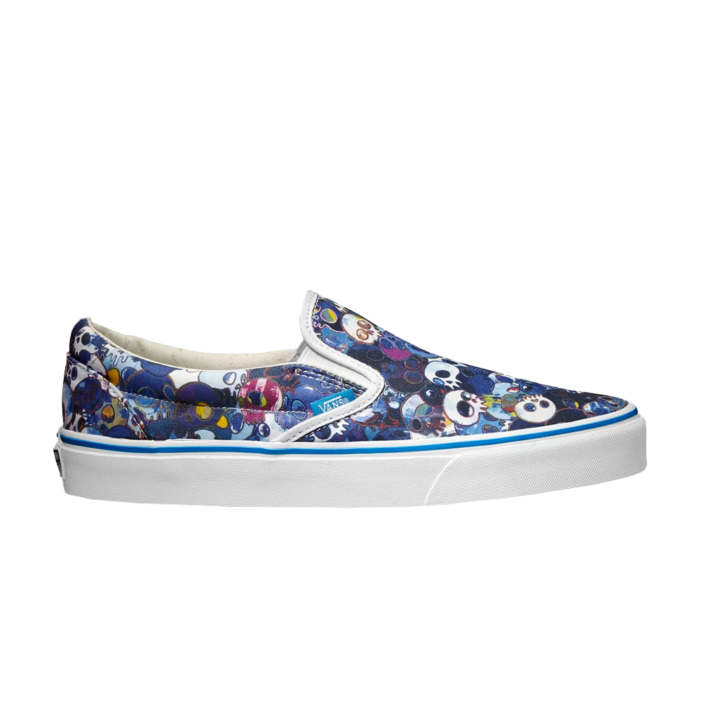 Vans Takashi Murakami X Classic Slip-On Lx Skulls - Blue Vans Takashi Murakami X Classic Slip-On Lx Skulls - Blue