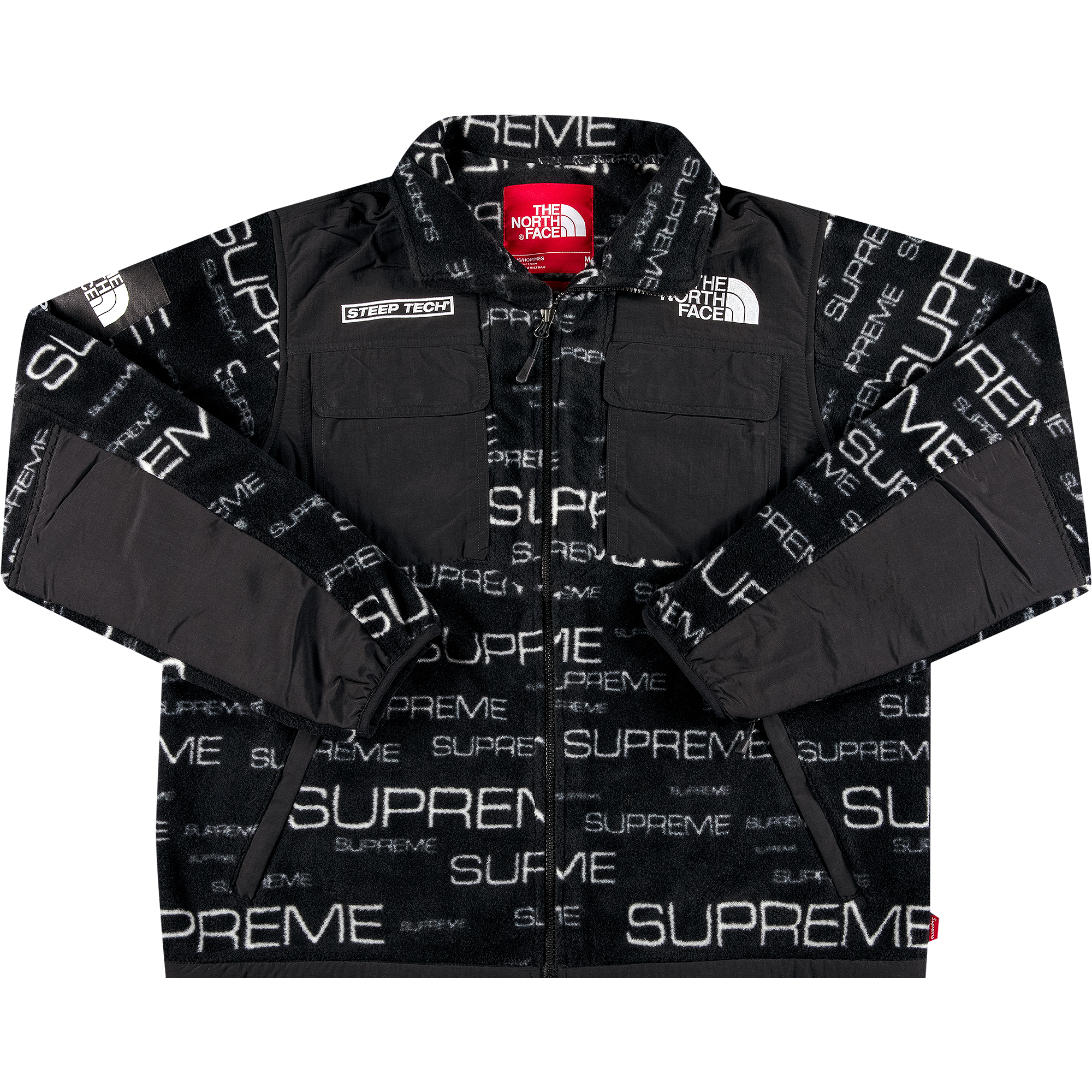 Supreme The North Face Steep Tech Fleece Jacket - Black | Editorialist