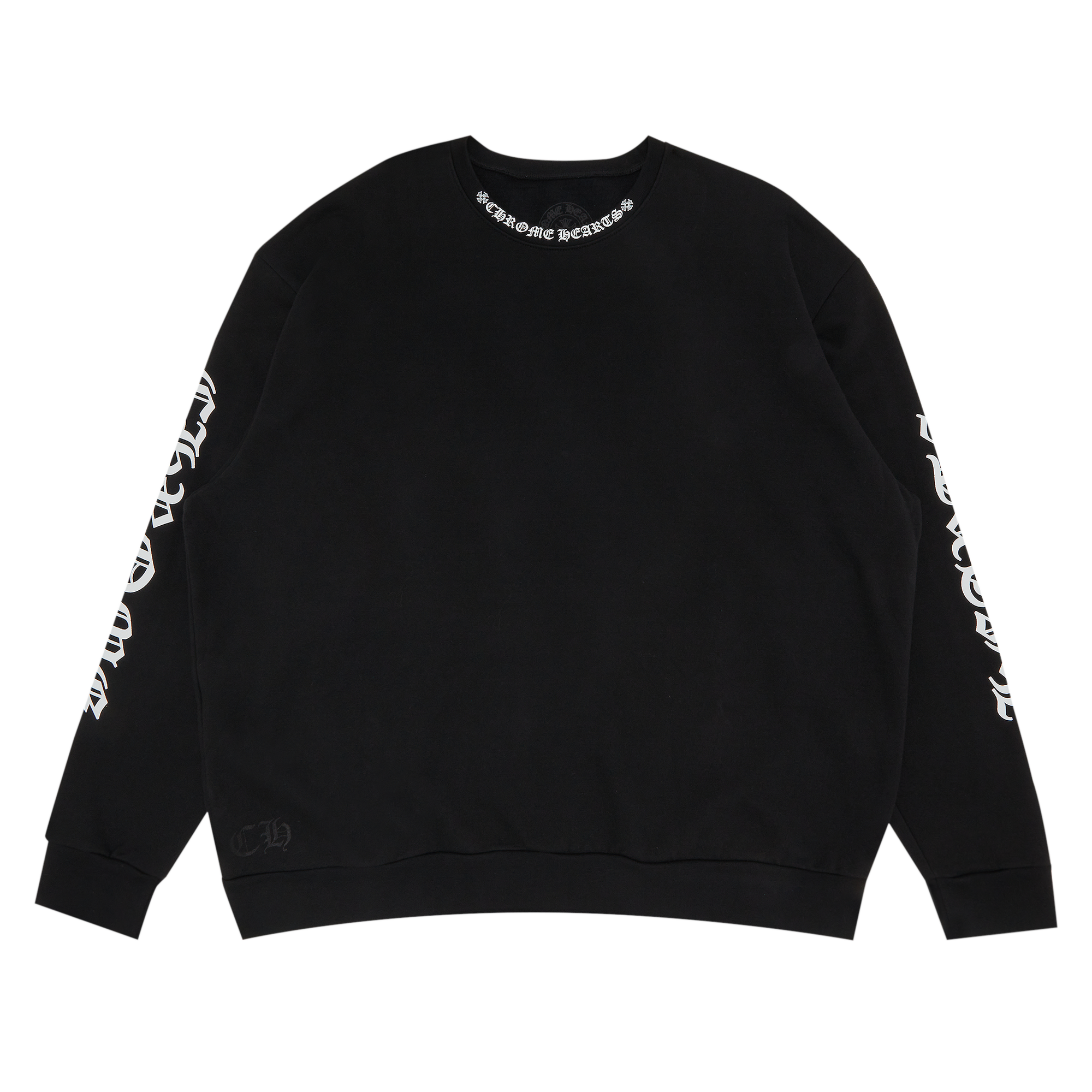 Chrome Hearts White & Black CHROME HEARTS Horseshoe Crewneck 