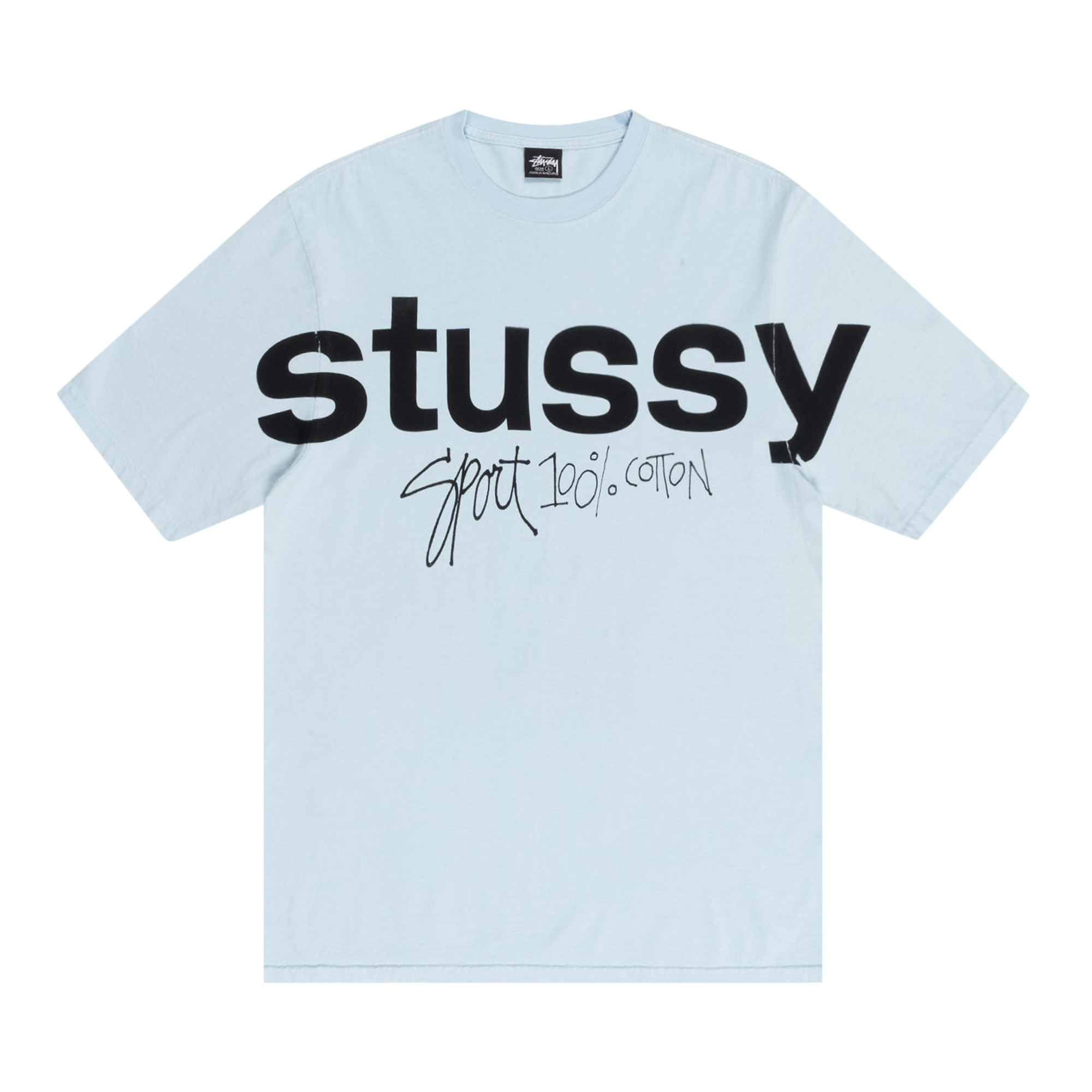 StüSsy S64 Pigment Dyed Tee 'Sky - Blue | Editorialist