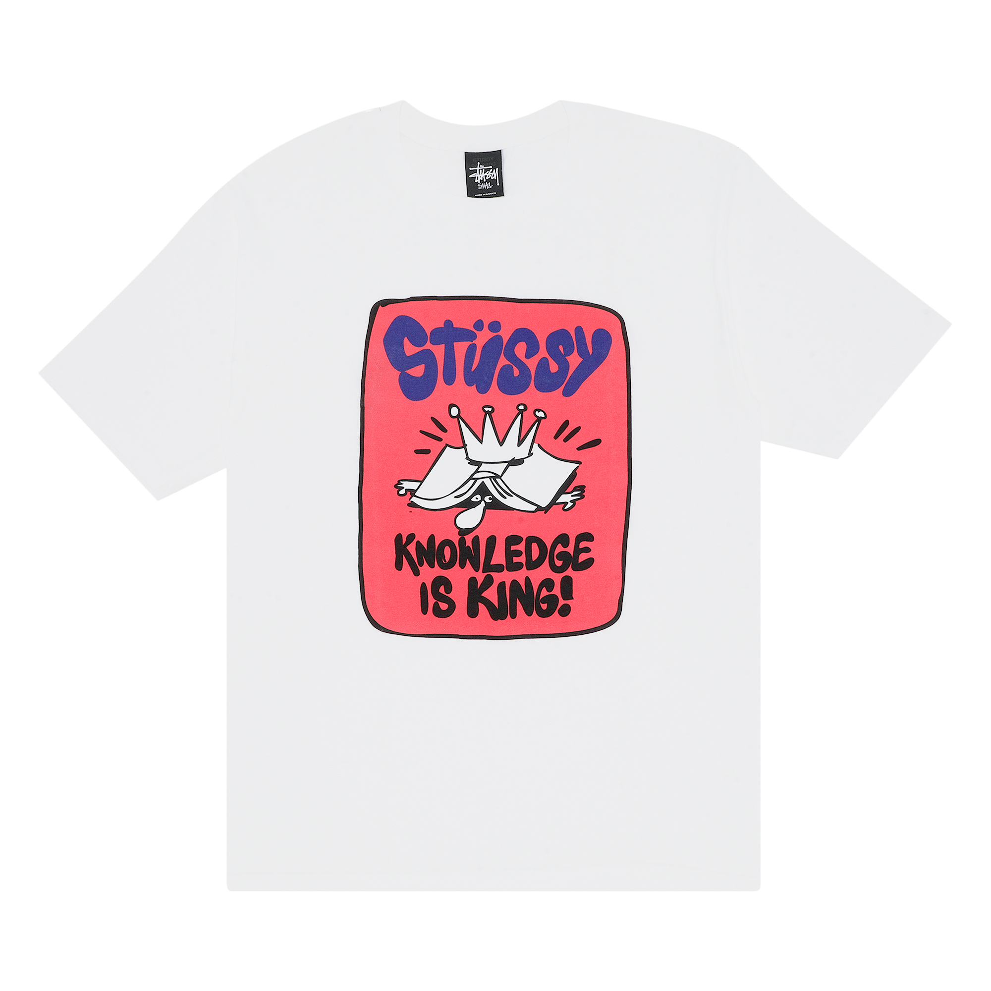 StüSsy Knowledge Is King Tee - White | Editorialist