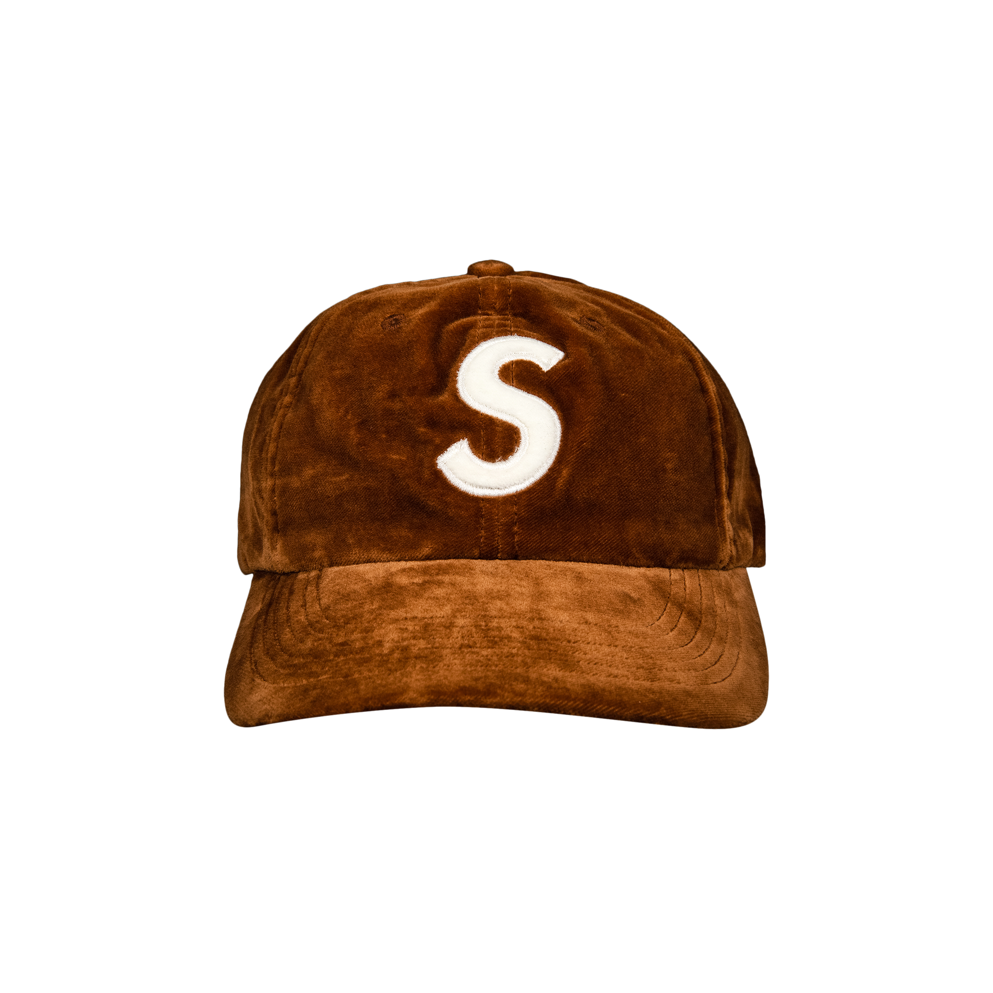 本日限定！supreme velvet s logo 6-panel tan 25838630~tan_0.png