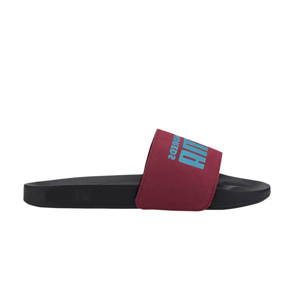 Puma x The Hundreds Leadcat Slides in Black Red Green PUMA The Hundreds x Leadcat Slides  main image 3